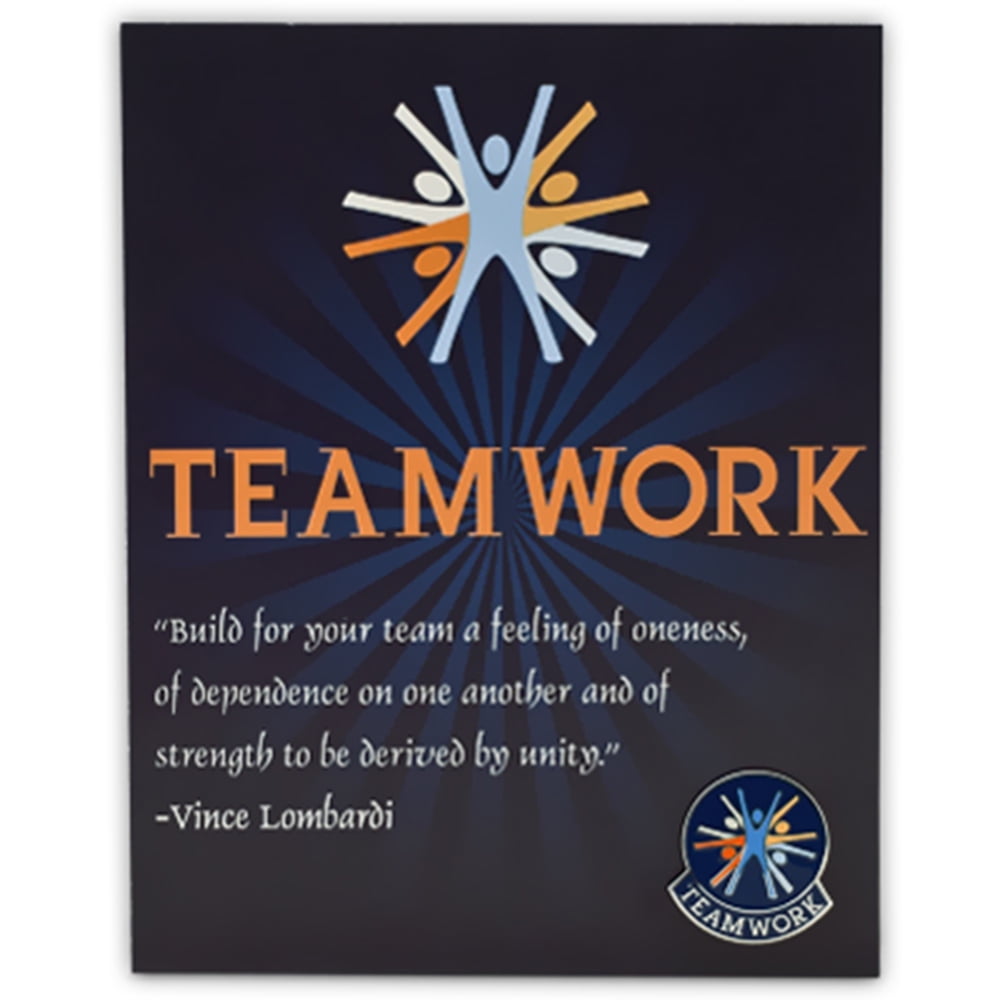 PinMart's Teamwork Lapel Pin on Presentation Quote Card - Walmart.com