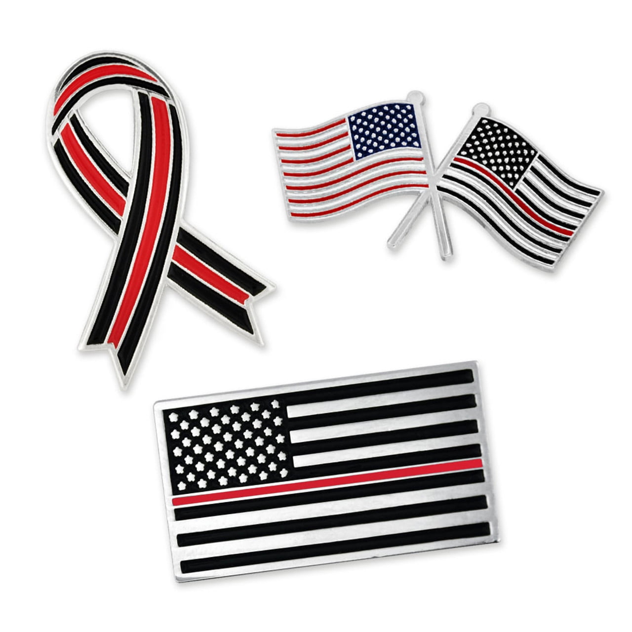 PinMart's Thin Red Line 3-Pin Set - Walmart.com