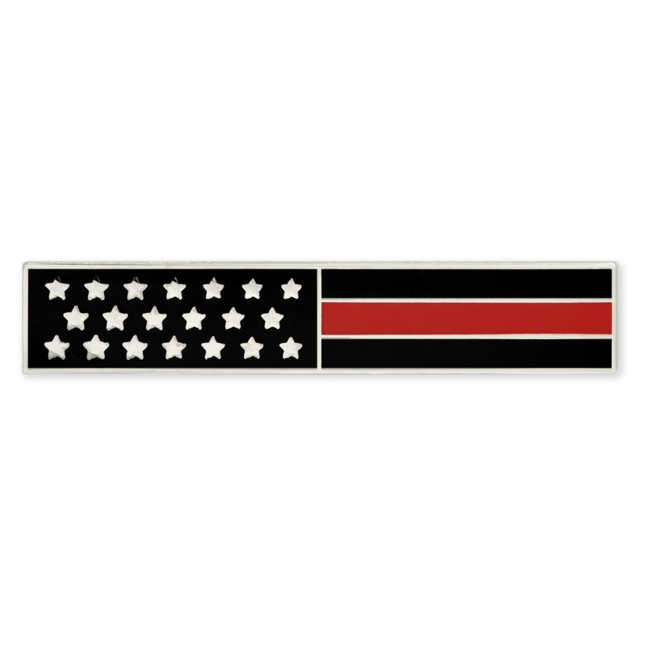 PinMart's Thin Red Line Citation Bar Pin - 100 Pack - Walmart.com