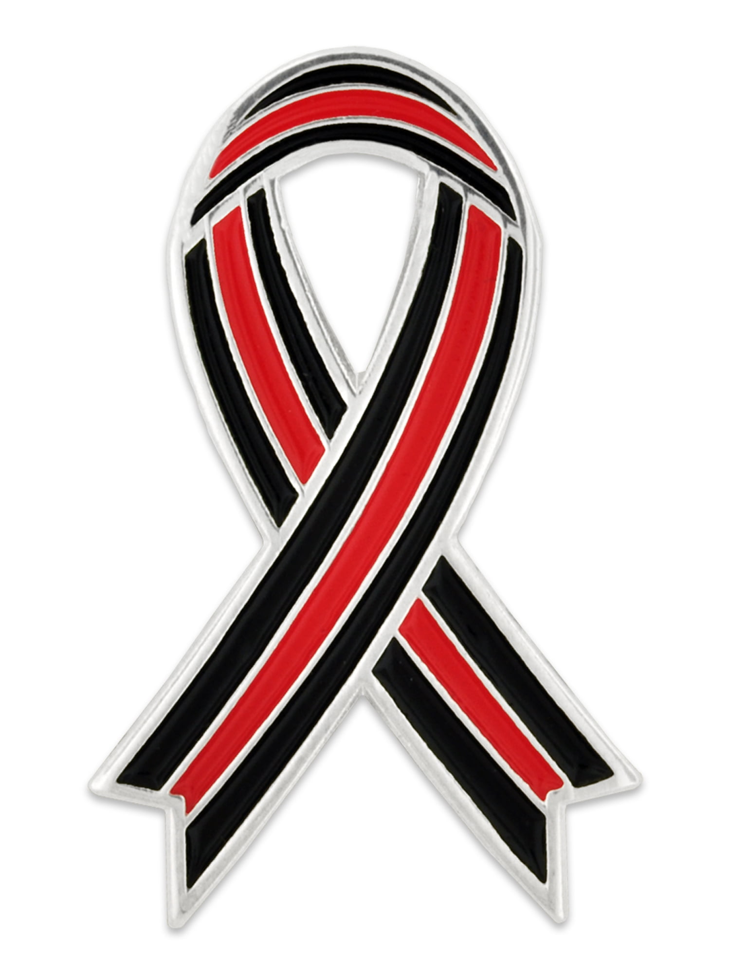 PinMart's Thin Red Line Firefighter Support Awareness Ribbon Enamel ...