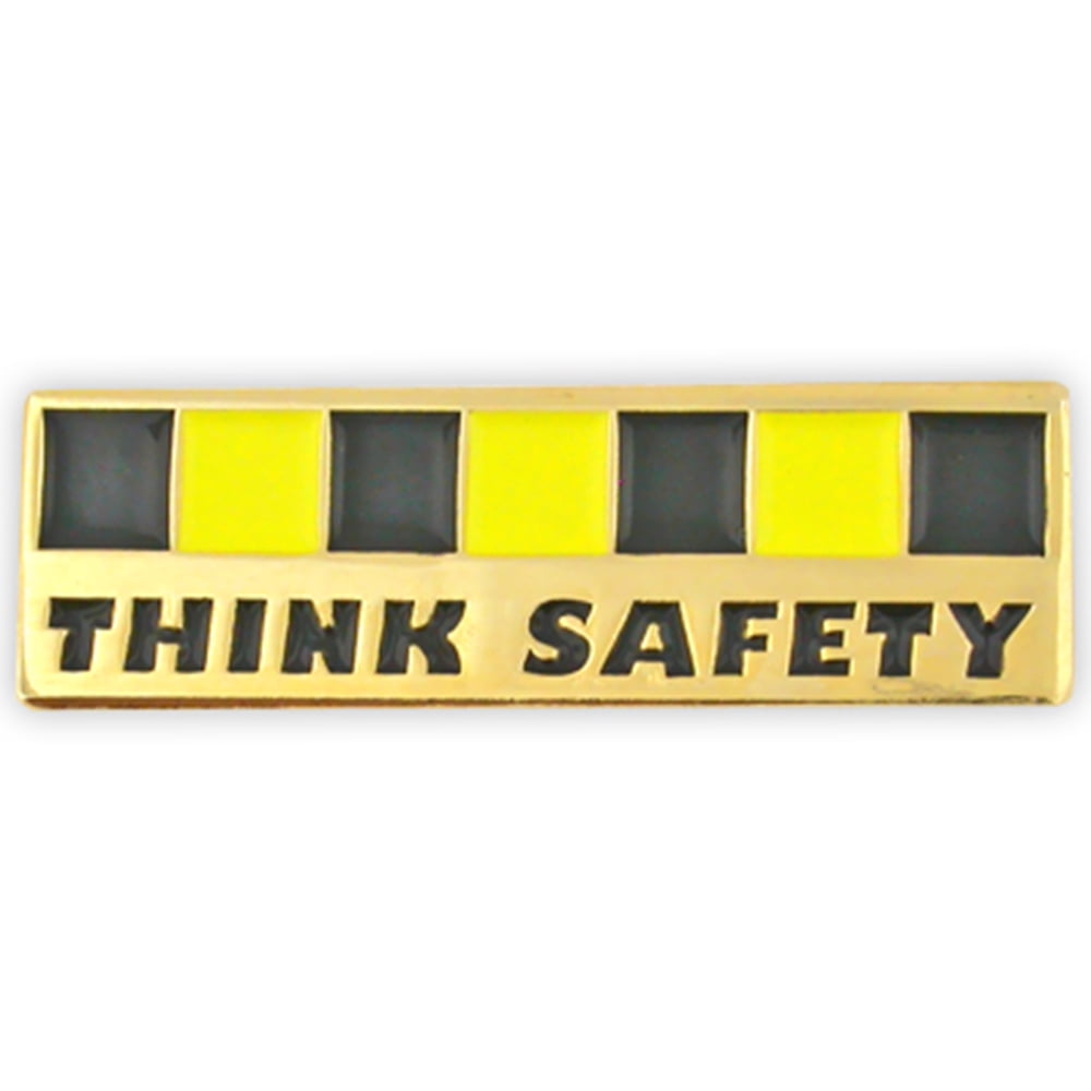PinMart's Think Safety in the Workplace Enamel Lapel Pin - Walmart.com