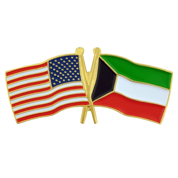 PinMart‘s USA and Mexico Crossed Friendship Flag Enamel Lapel Pin ...