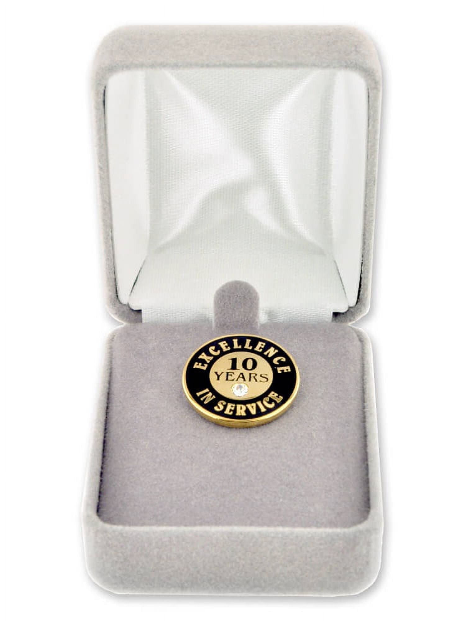 PinMart's Velour Jewelry Lapel Pin Gift Box - Made in USA - Grey ...