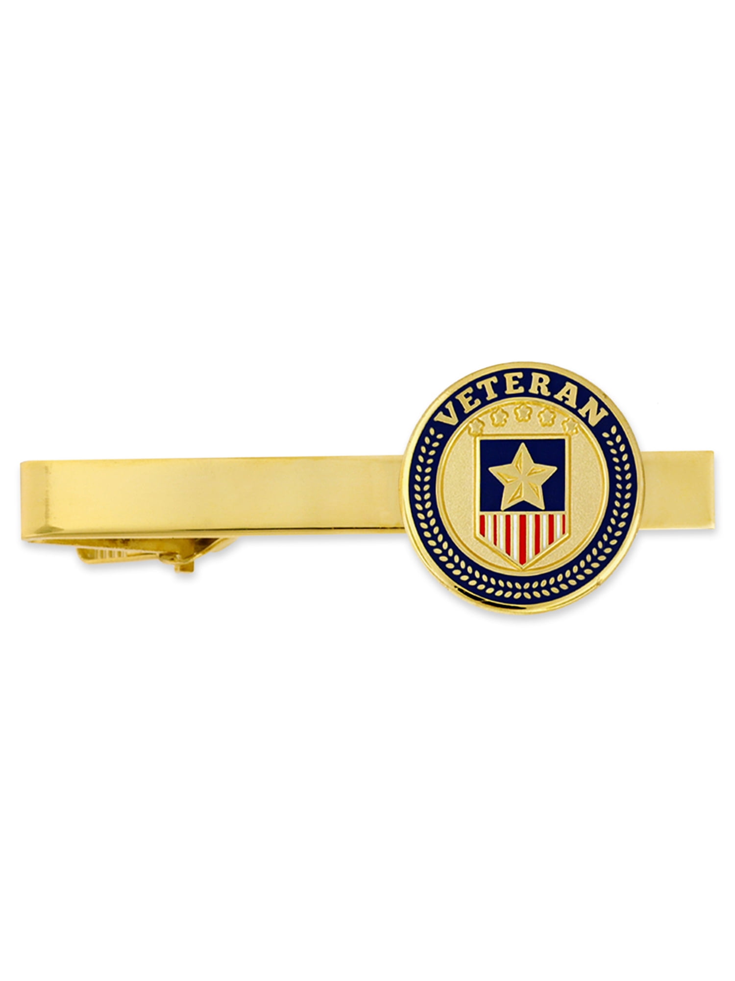 PinMart's Veteran Military American Flag Tie Clip Tie Bar Gift For Him ...