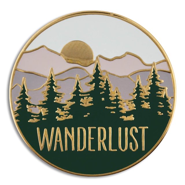 PinMart's Wanderlust Wilderness Outdoor Adventure Lover Enamel Lapel ...