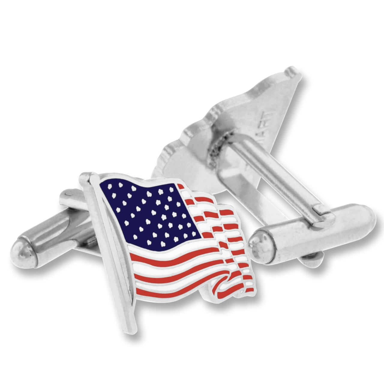 PinMart's Waving American Flag Cufflink Set - Walmart.com