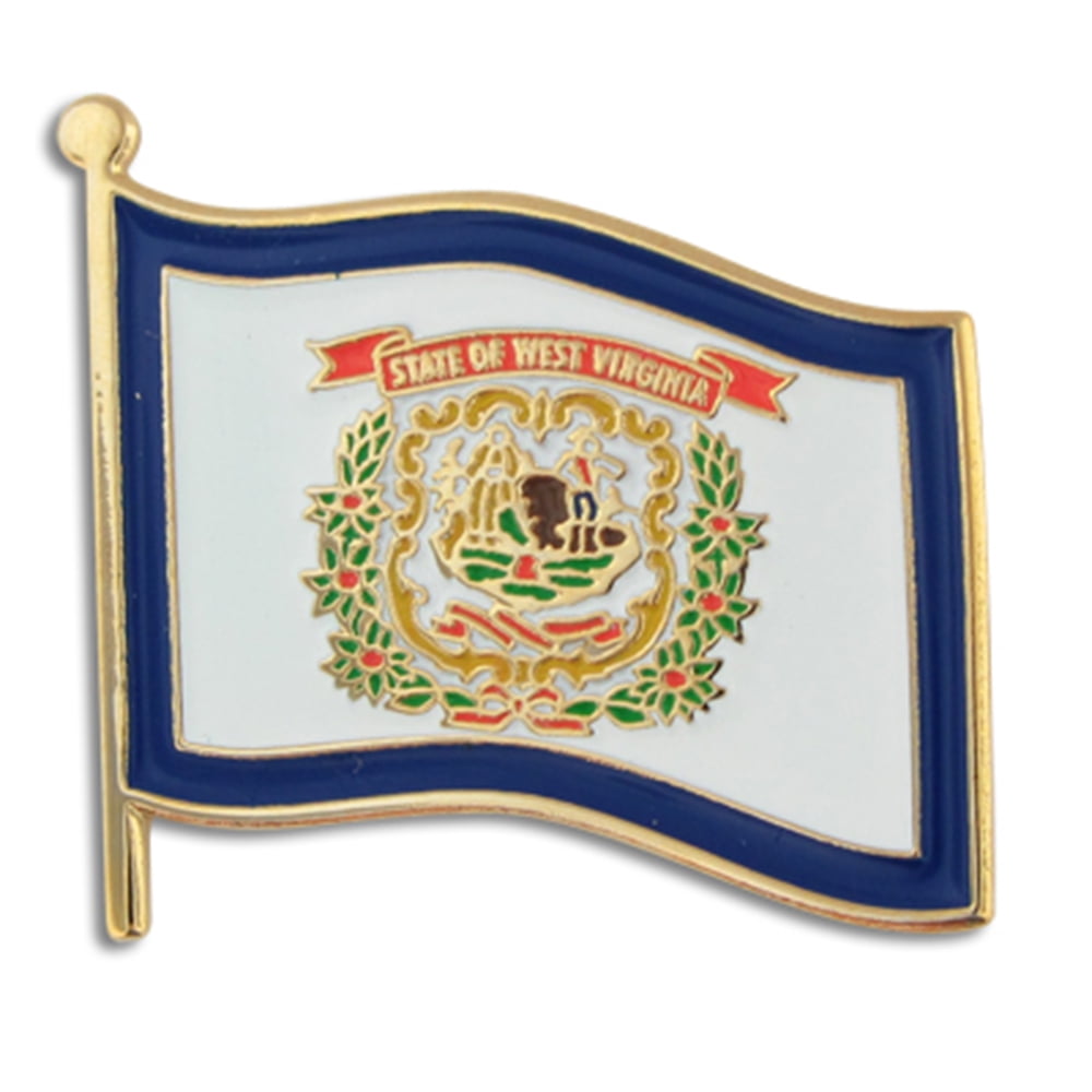 PinMart's West Virginia US State Flag WV Enamel Lapel Pin 1" - Walmart.com