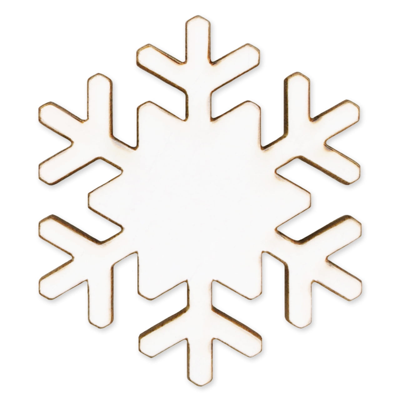 PinMart's White Wood Snowflake Pin - Walmart.com
