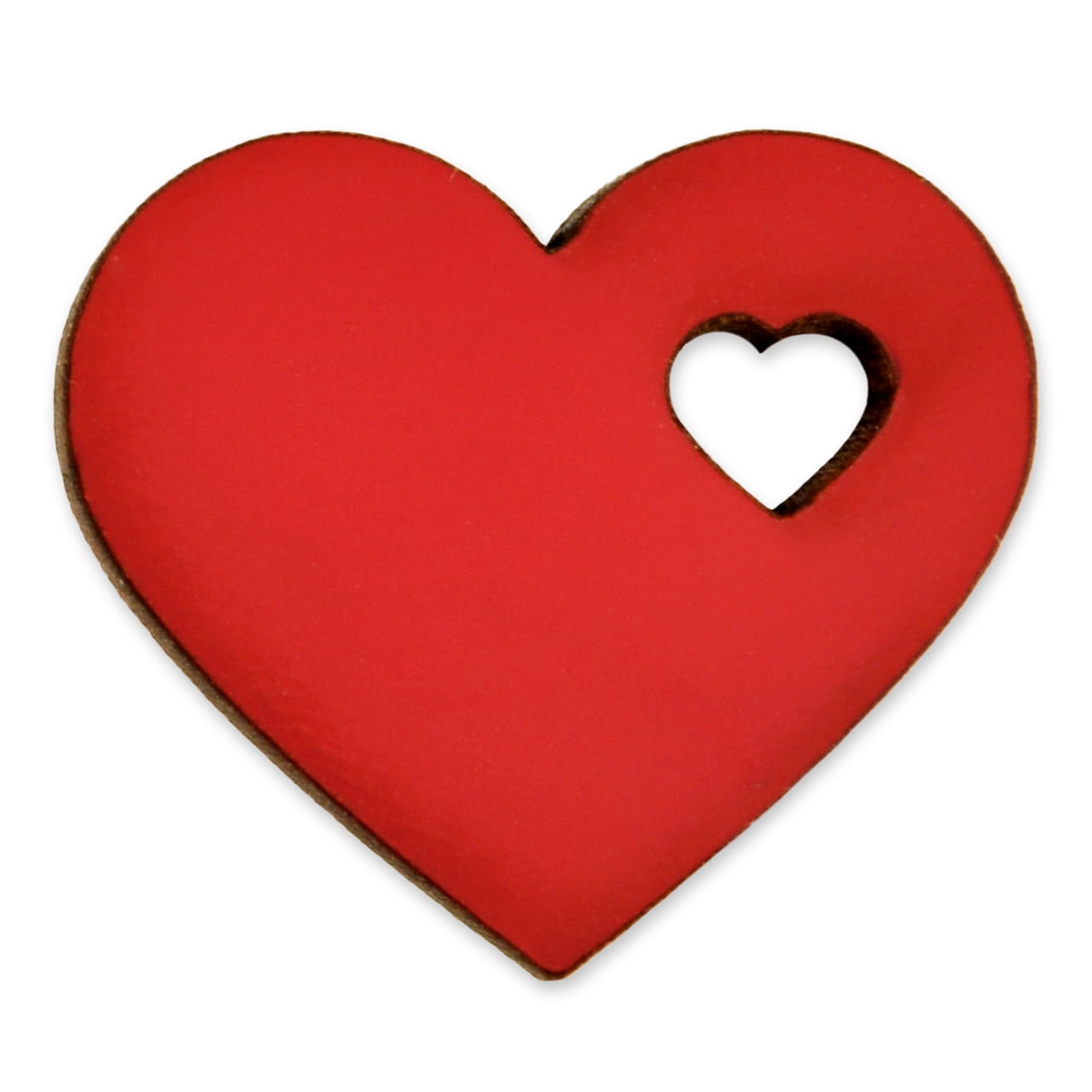 PinMart's Wood Red Heart Pin - Walmart.com