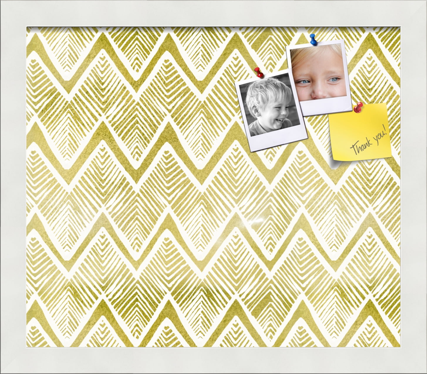 PinPix 14x12 Custom Cork Bulletin Board Bohemian Peaks Gold Poster ...