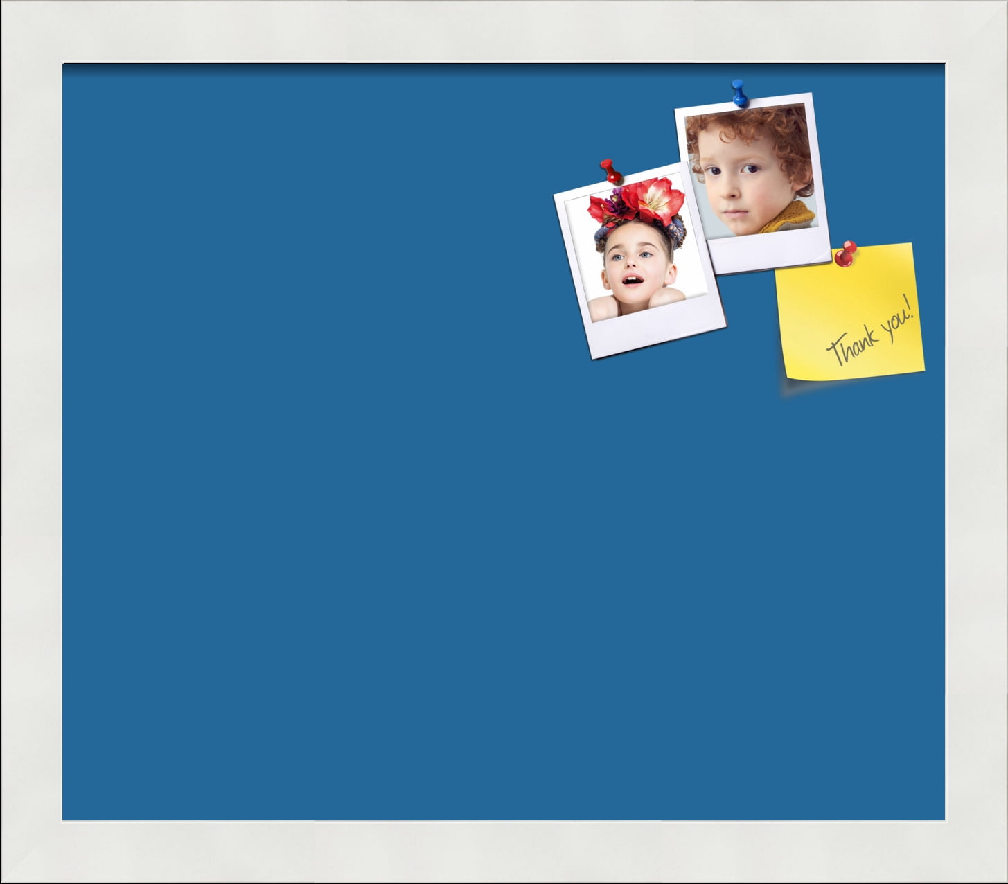 PinPix 14x12 Custom Cork Bulletin Board Navy Pastel Poster Board Has a ...