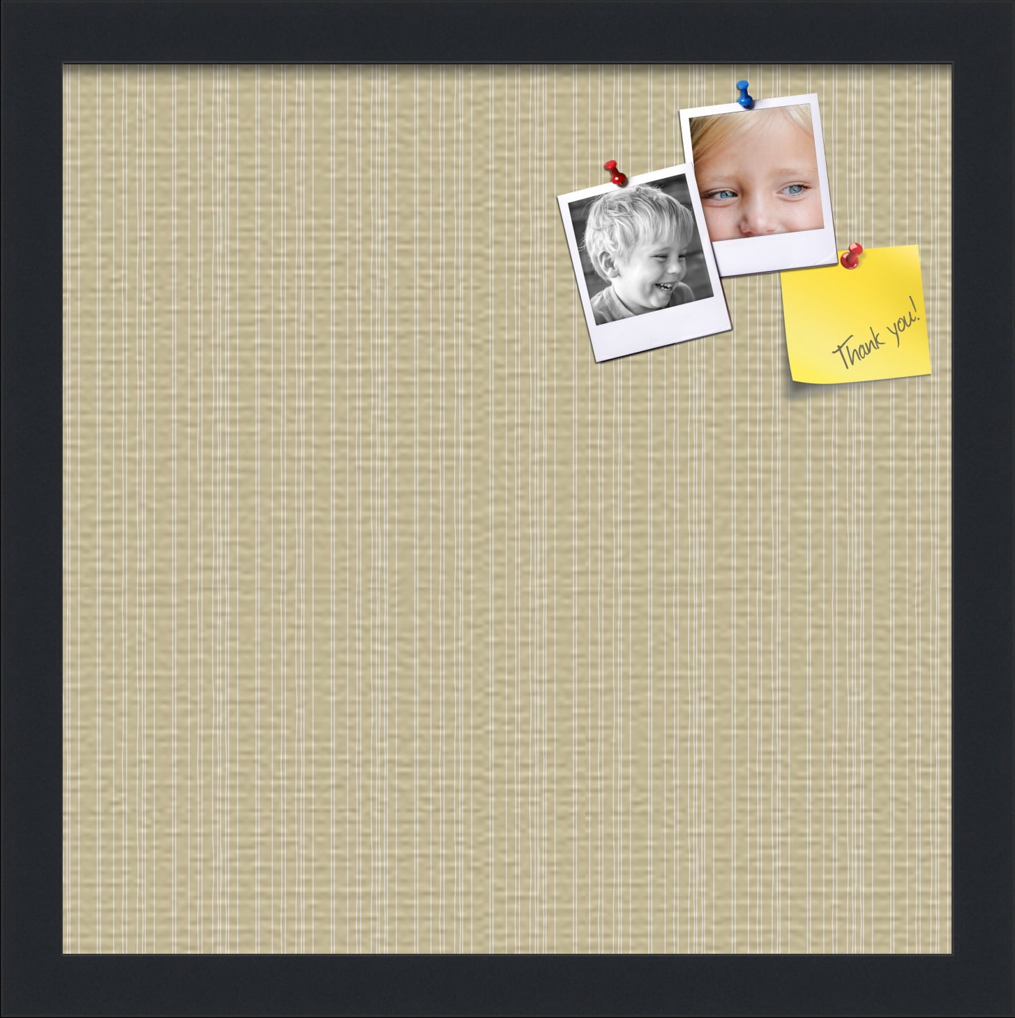 PinPix 14x14 Custom Cork Bulletin Board Poster Board Has a Fabric Style ...