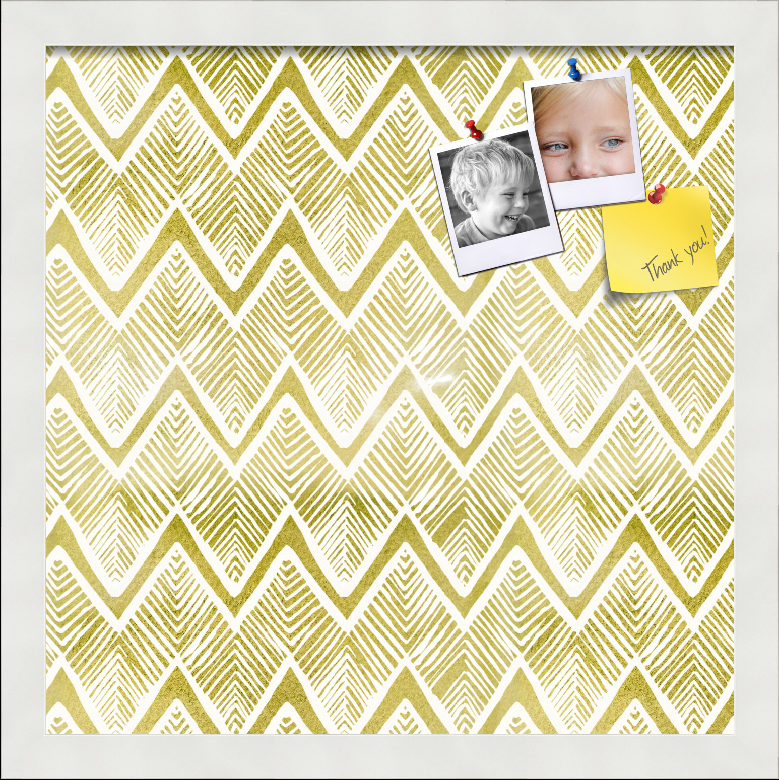 PinPix 15x15 Custom Cork Bulletin Board Bohemian Peaks Gold Poster ...