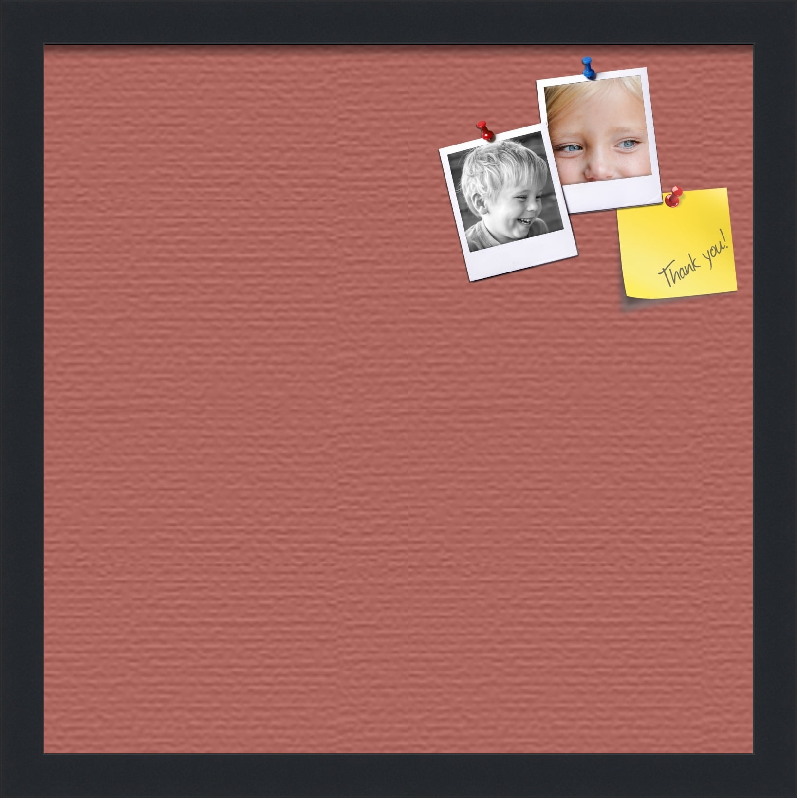 PinPix 16x16 Custom Cork Bulletin Board Crimson Pastel Poster Board Has ...