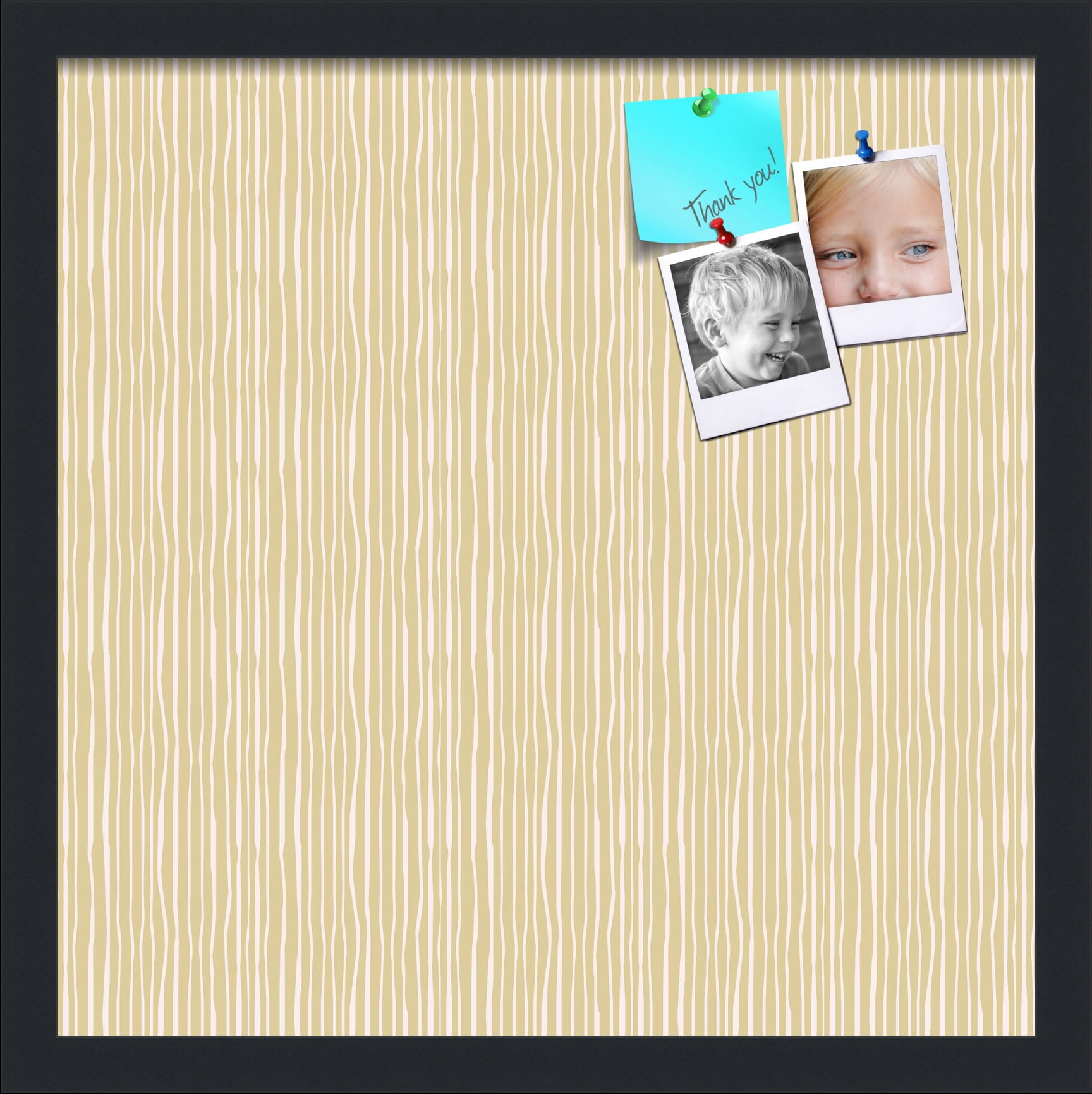PinPix 17x17 Custom Cork Bulletin Board Poster Board Has a Fabric Style ...