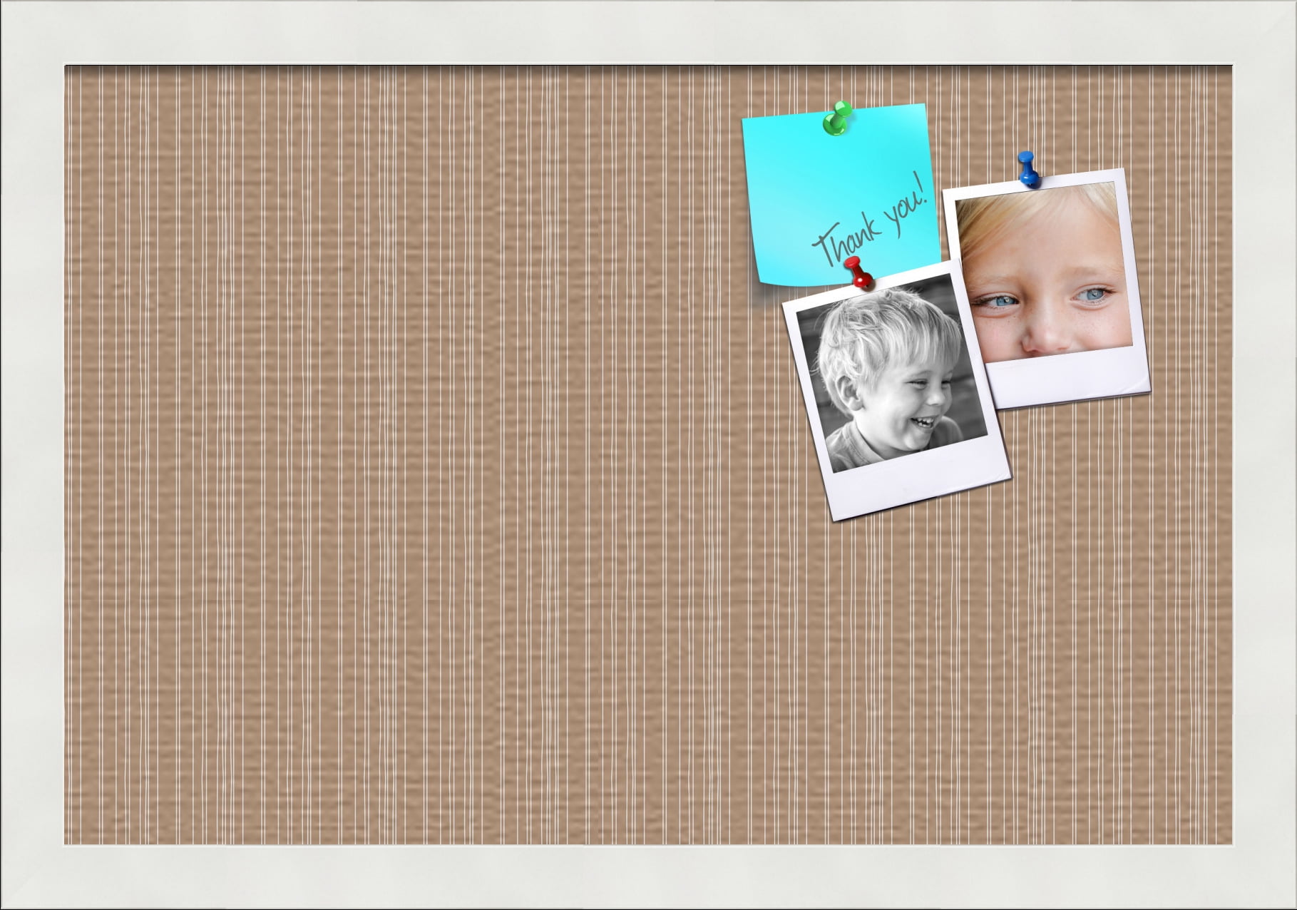 PinPix 18x12 Custom Cork Bulletin Board Poster Board Has a Fabric Style ...