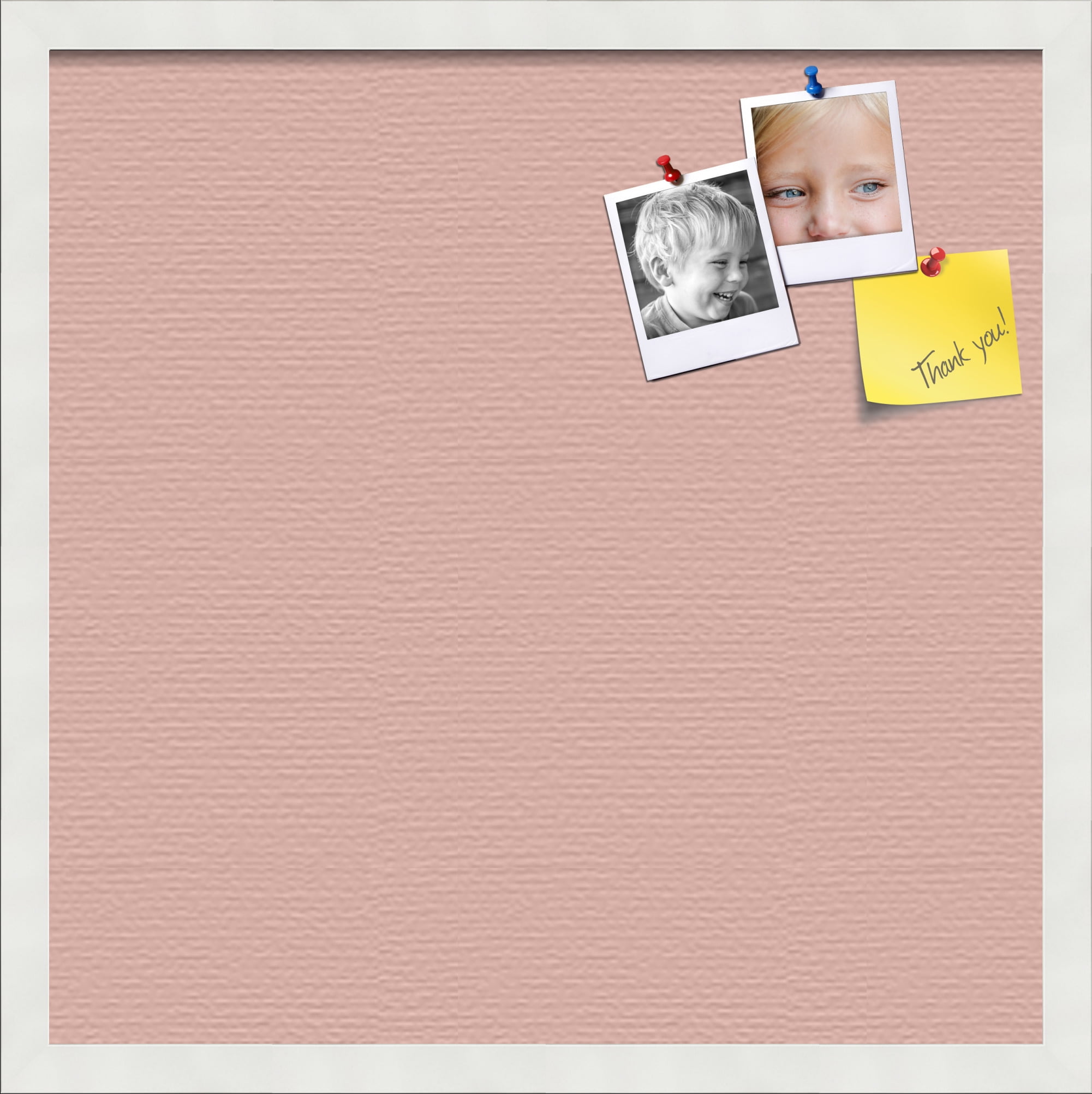 PinPix 20x20 Custom Cork Bulletin Board Pink Pastel Poster Board Has a ...