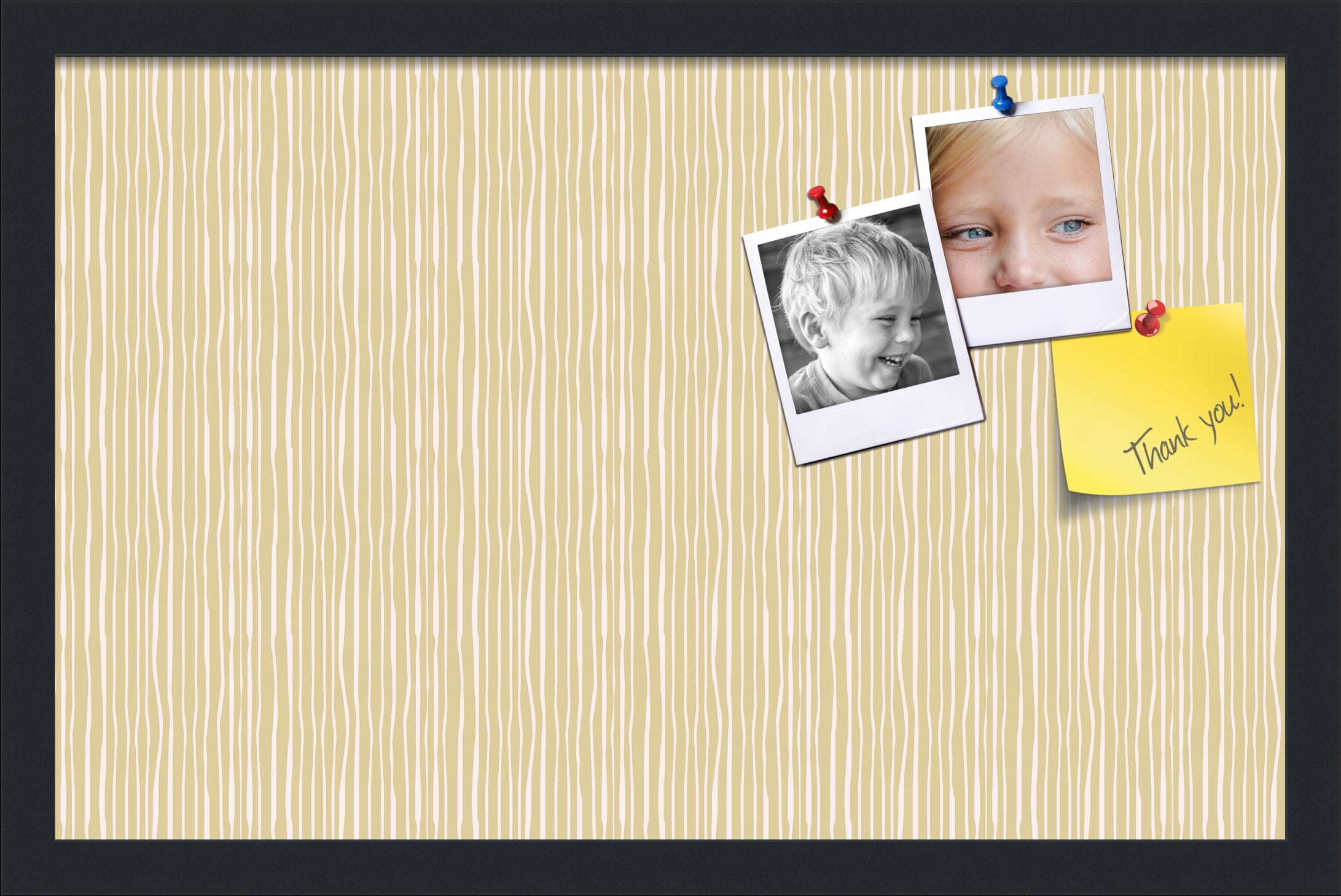 PinPix 22x14 Custom Cork Bulletin Board Poster Board Has a Fabric Style ...