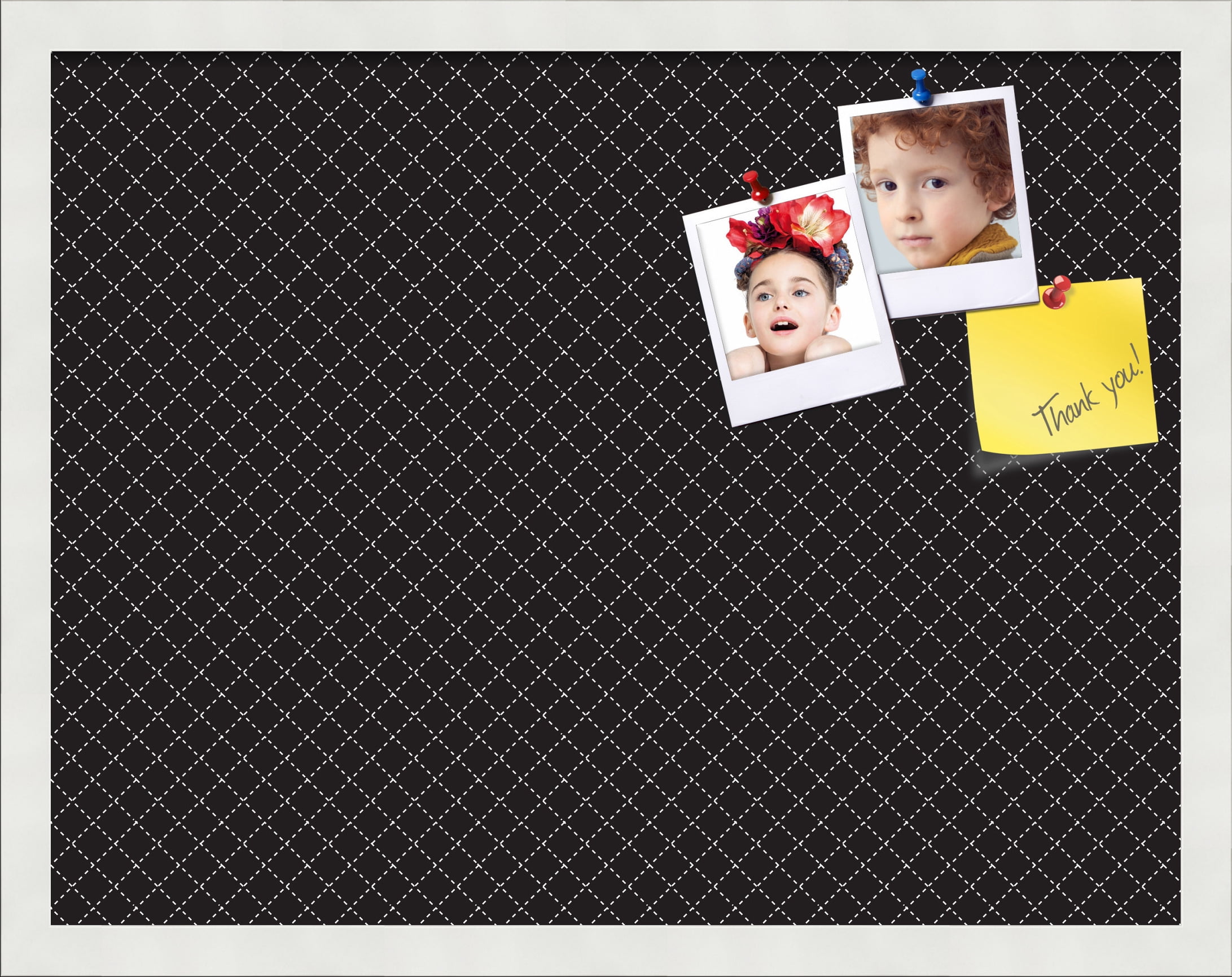 PinPix 22x17 Custom Cork Bulletin Board Black Diamond Poster Board Has ...