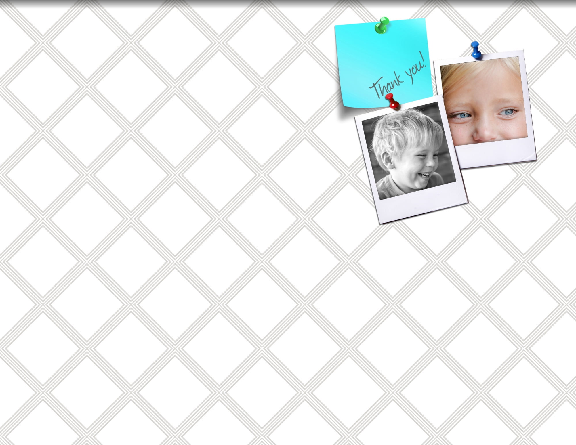 PinPix 22x17 Custom Cork Bulletin Board Diamond Modern Pattern Grey ...