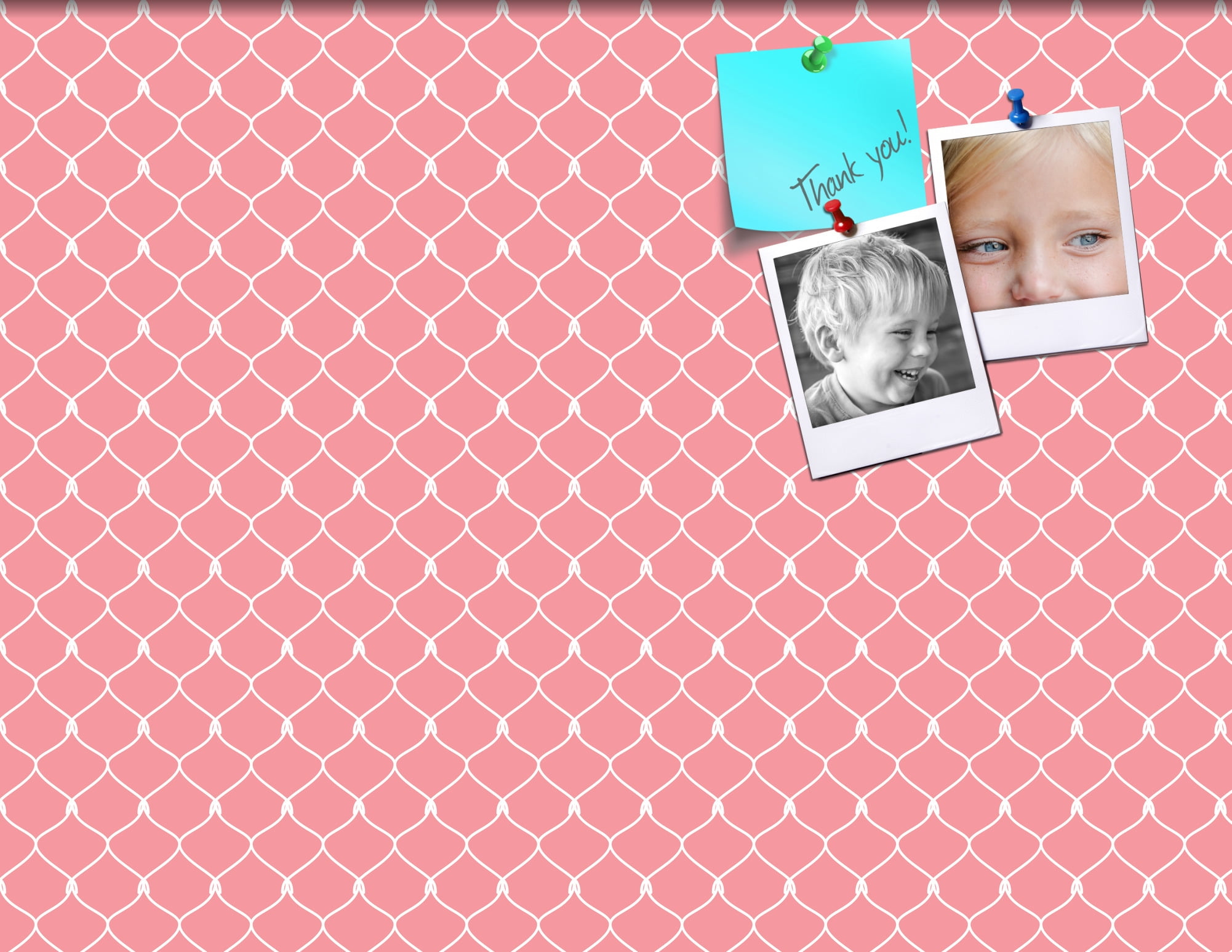 PinPix 22x17 Custom Cork Bulletin Board Light Pink Chain Poster Board ...