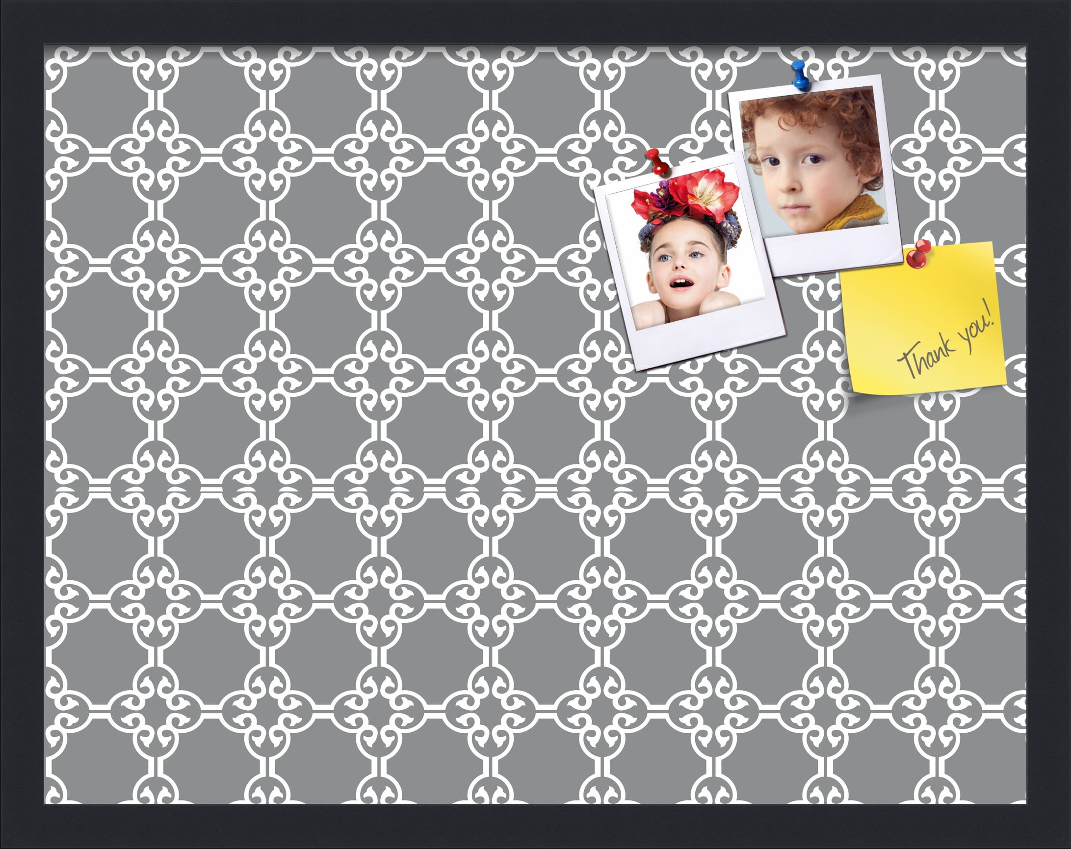 PinPix 22x17 Custom Cork Bulletin Board Poster Board Has a Fabric Style ...
