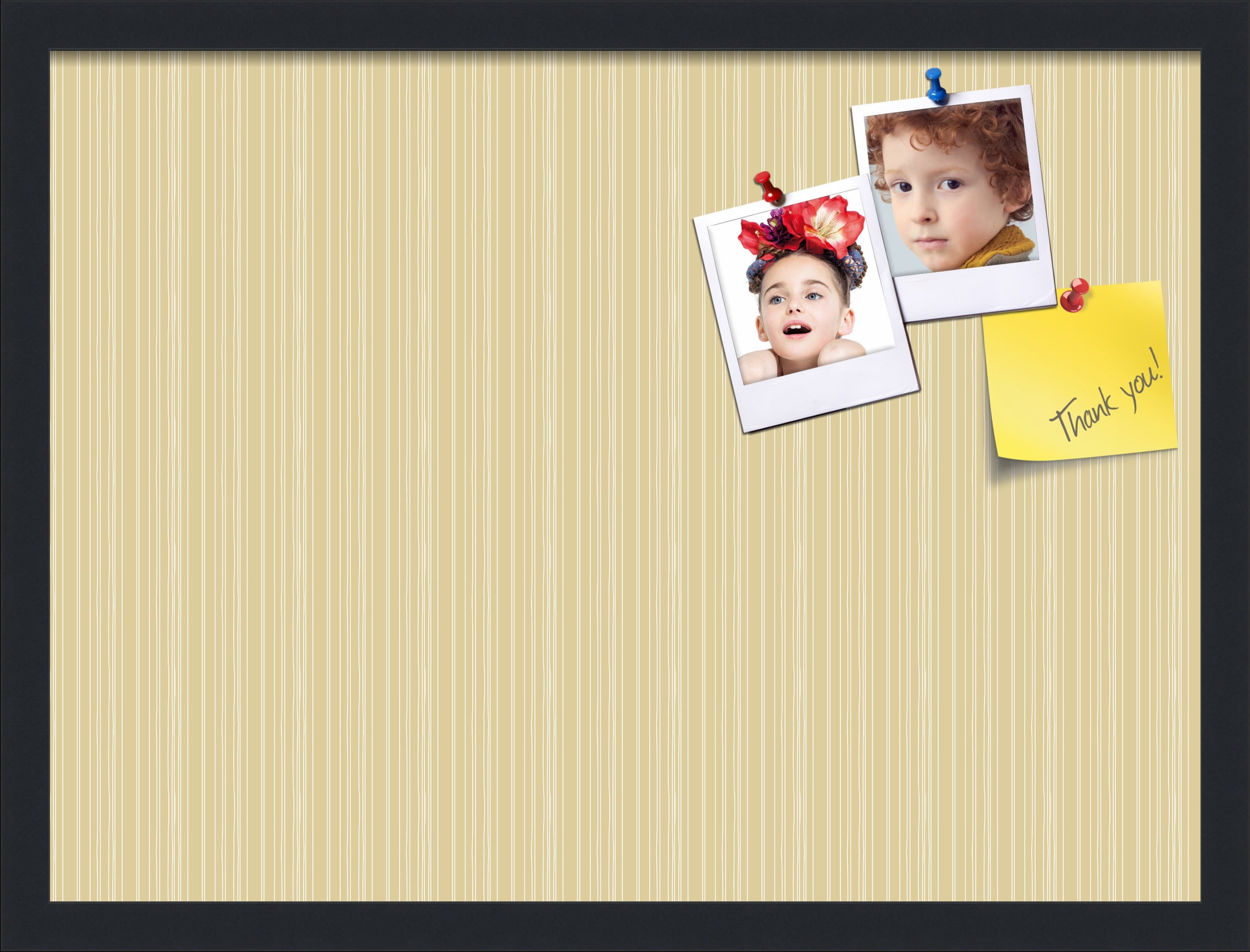 PinPix 23x17 Custom Cork Bulletin Board Poster Board Has a Fabric Style ...