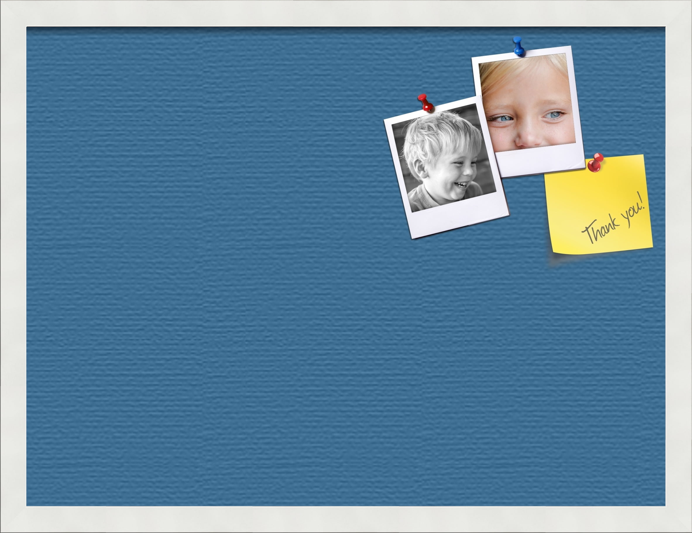 PinPix 24x18 Custom Cork Bulletin Board Navy Pastel Poster Board Has a ...