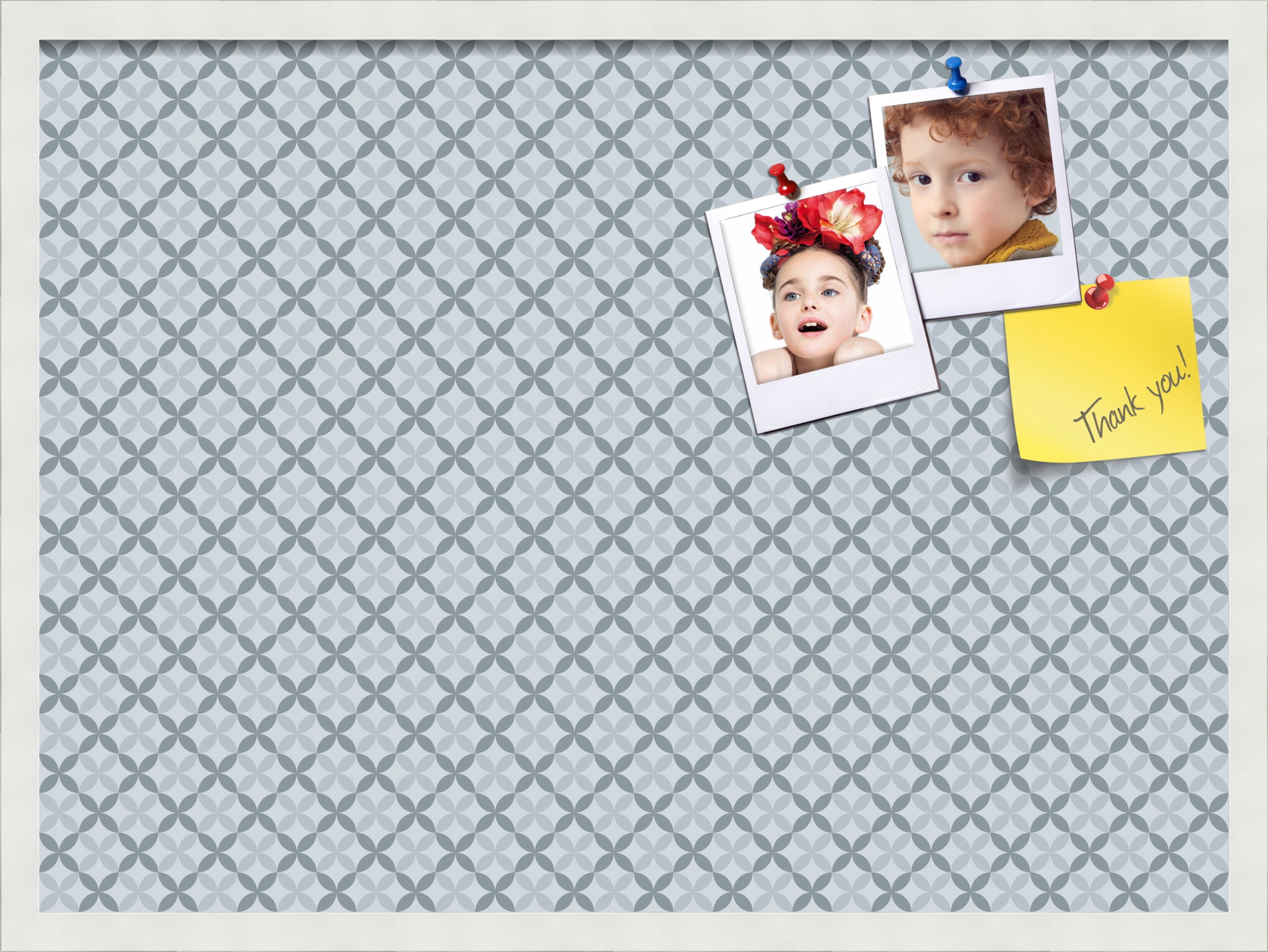 PinPix 30x22 Custom Cork Bulletin Board Blue Diamond Poster Board Has a ...