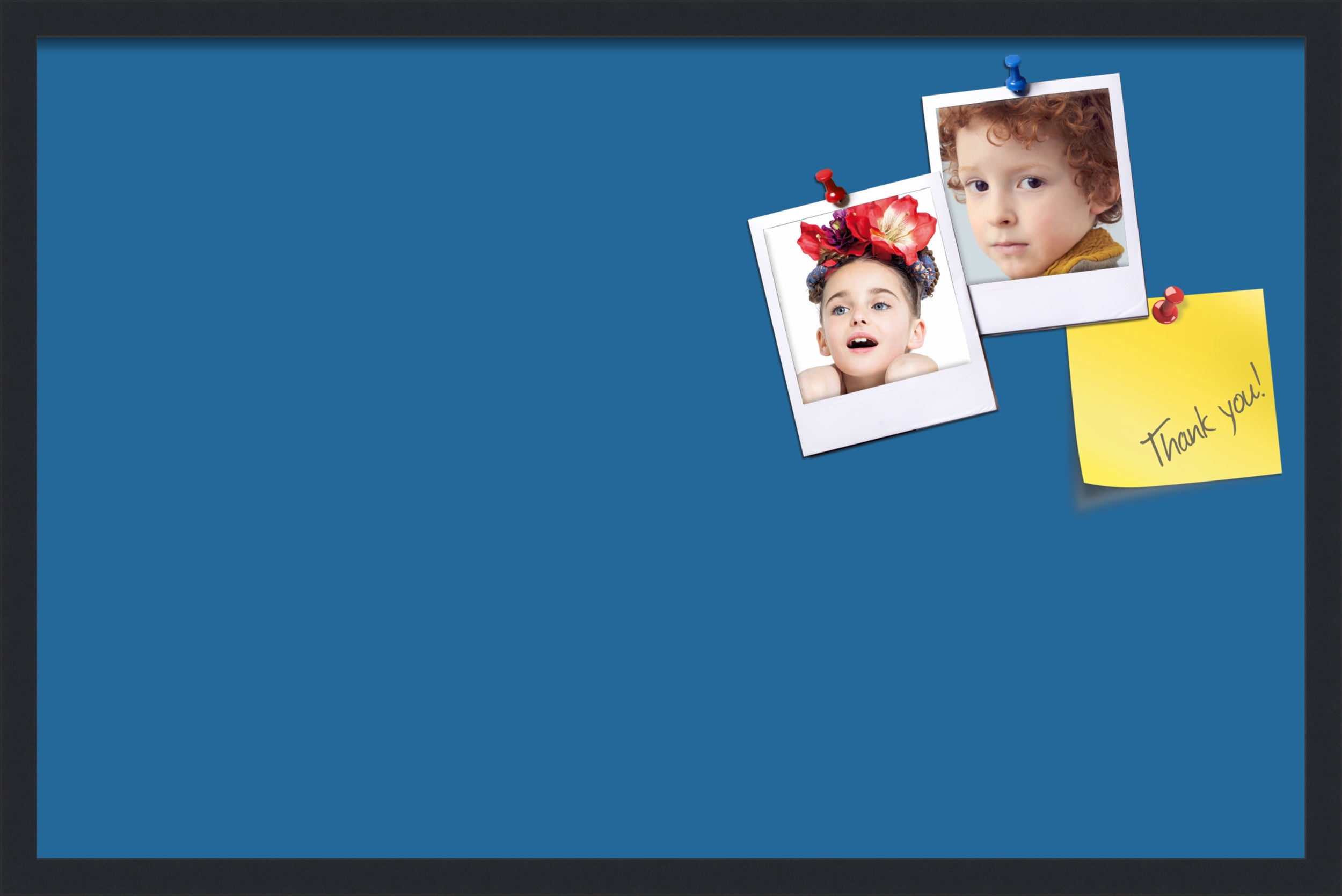 PinPix 34x22 Custom Cork Bulletin Board Navy Pastel Poster Board Has a ...