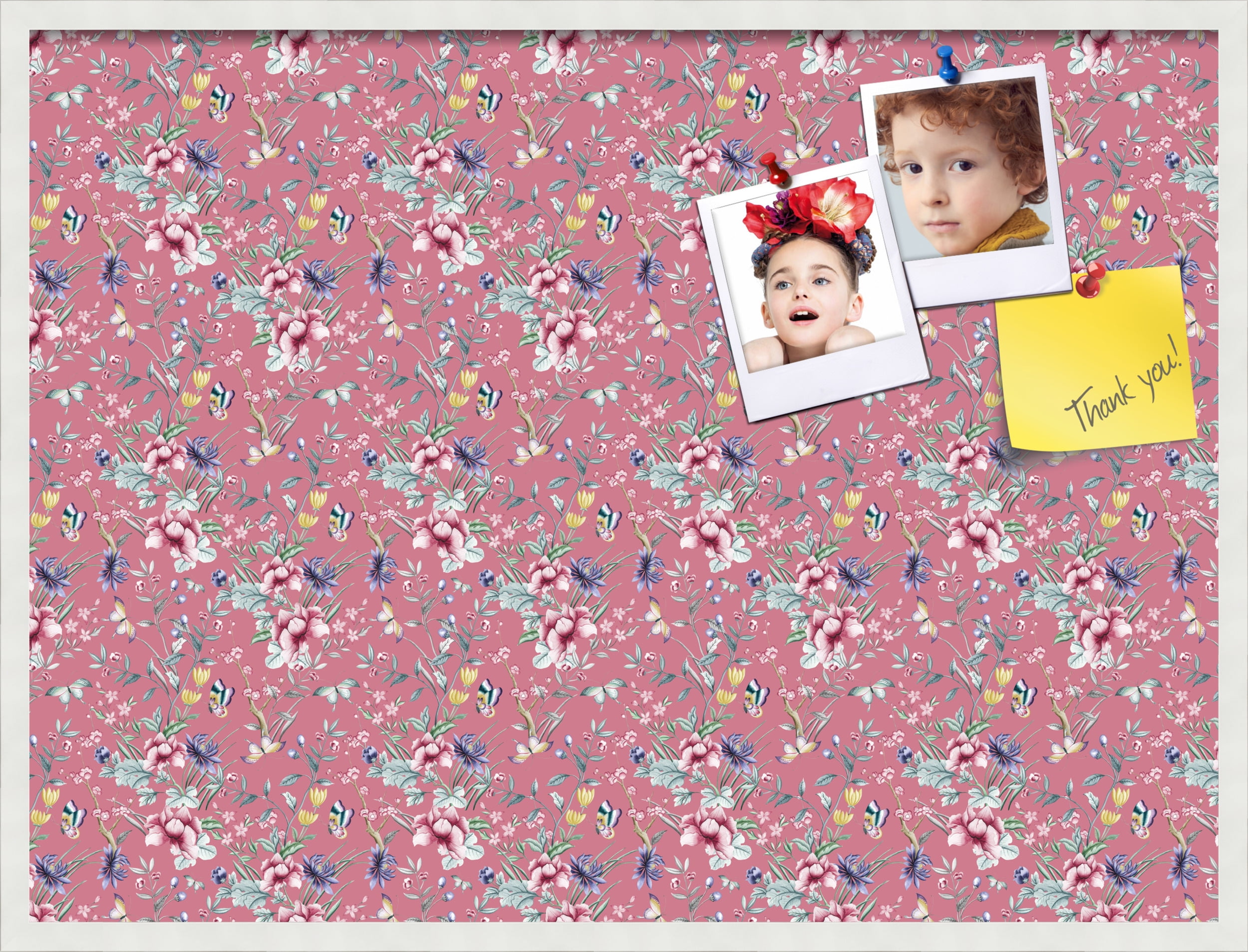 PinPix 40x30 Custom Cork Bulletin Board Vintage Japanese Floral ...