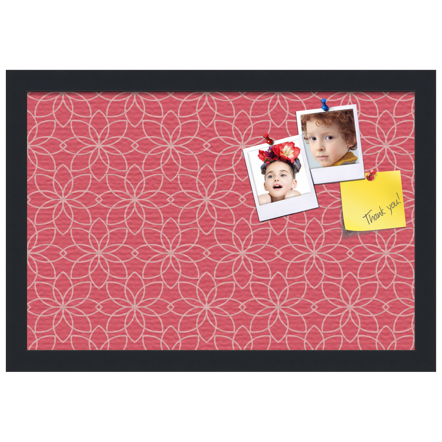PinPix ArtToFrames 10x16 Custom Cork Bulletin Board Floral Pink Poster ...