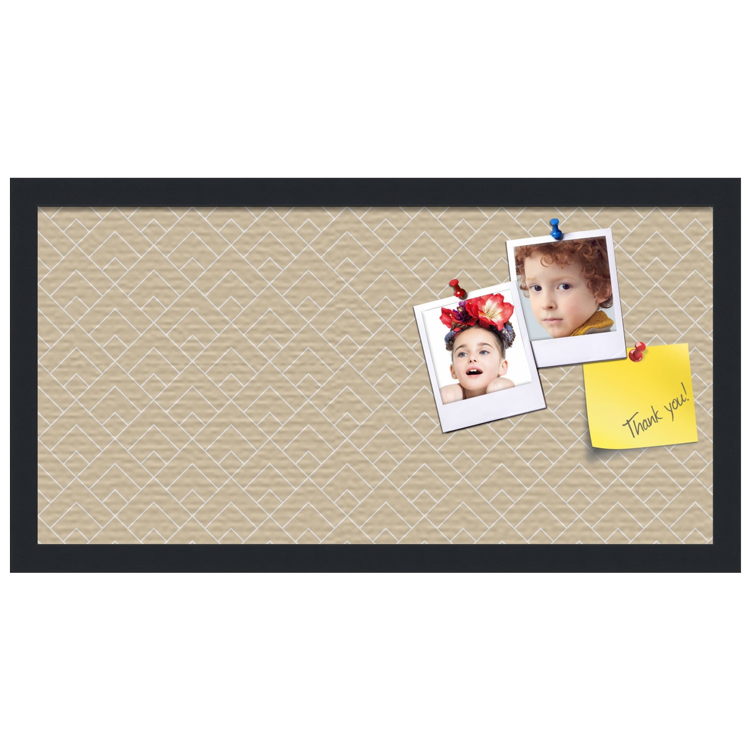 PinPix ArtToFrames 10x22 Custom Cork Bulletin Board Peaks Modern ...