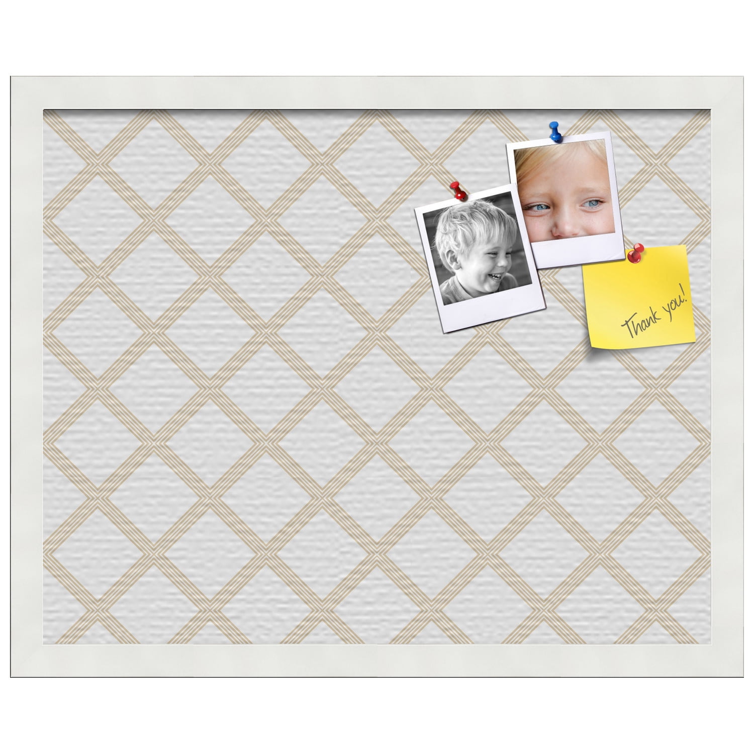 PinPix ArtToFrames 14x18 Custom Cork Bulletin Board Diamond Modern ...