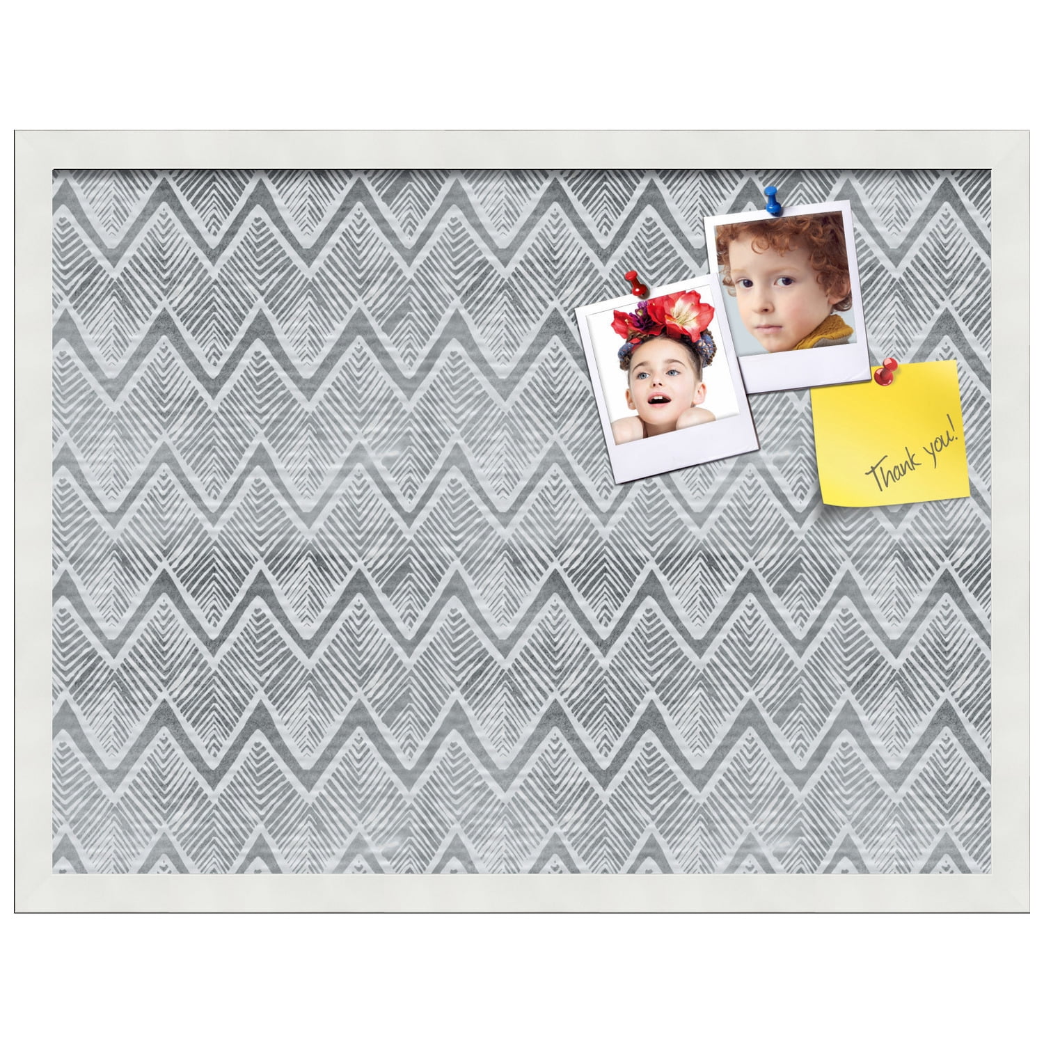 PinPix ArtToFrames 16x22 Custom Cork Bulletin Board Bohemian Peaks Grey ...