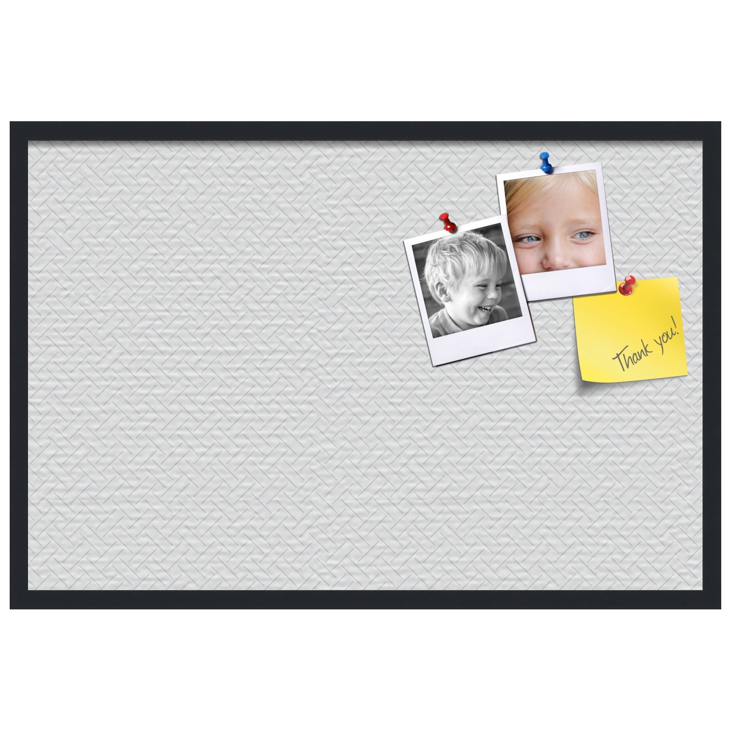 PinPix ArtToFrames 22x34 Custom Cork Bulletin Board Lattice White Lt ...