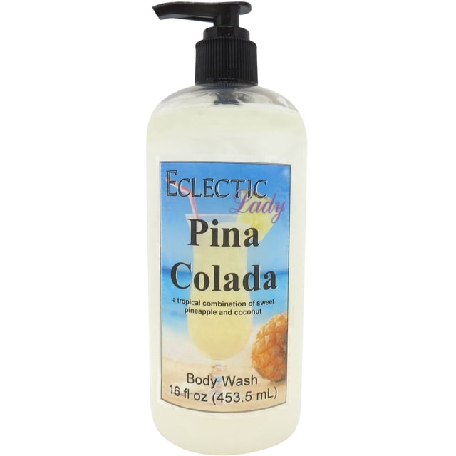 Pina Colada Body Wash by Eclectic Lady, Liquid Shower Gel for Women and ...