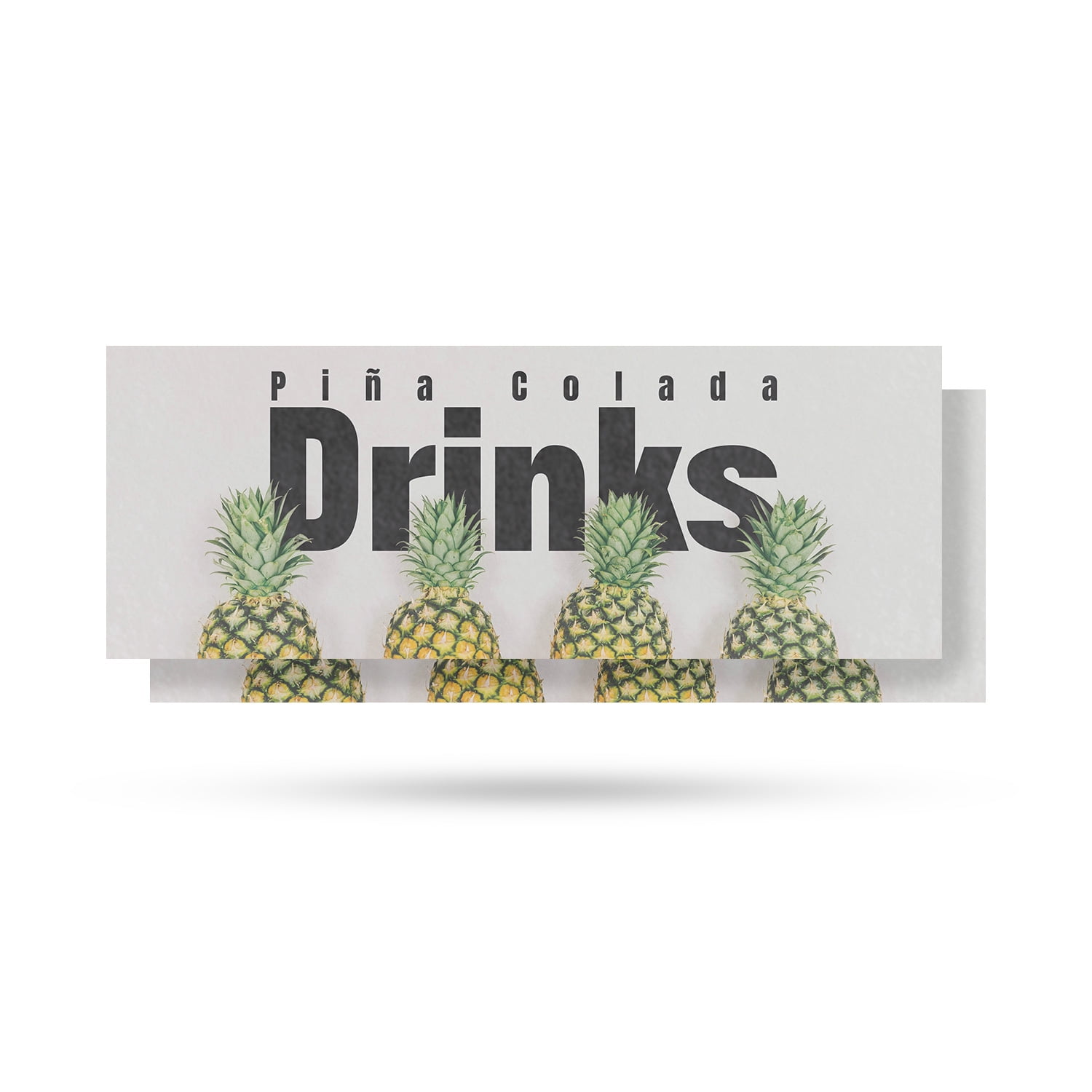 Pina Colada Drinks Vinyl Decal 2 Pack of 24 Inch x 9 Inch Weatherproof ...