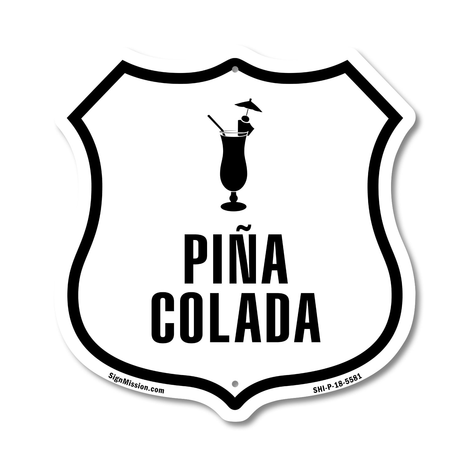 Pina Colada (Possible list of other cocktail signs?) 6 inch X 6 inch ...