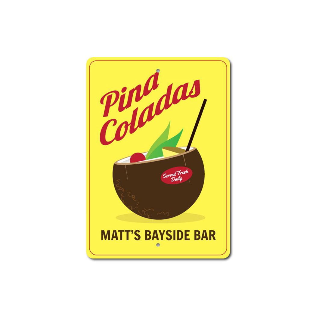 Pina Coladas Sign, Pina Coladas Decor, Pina Colada Lover Sign, Beach ...