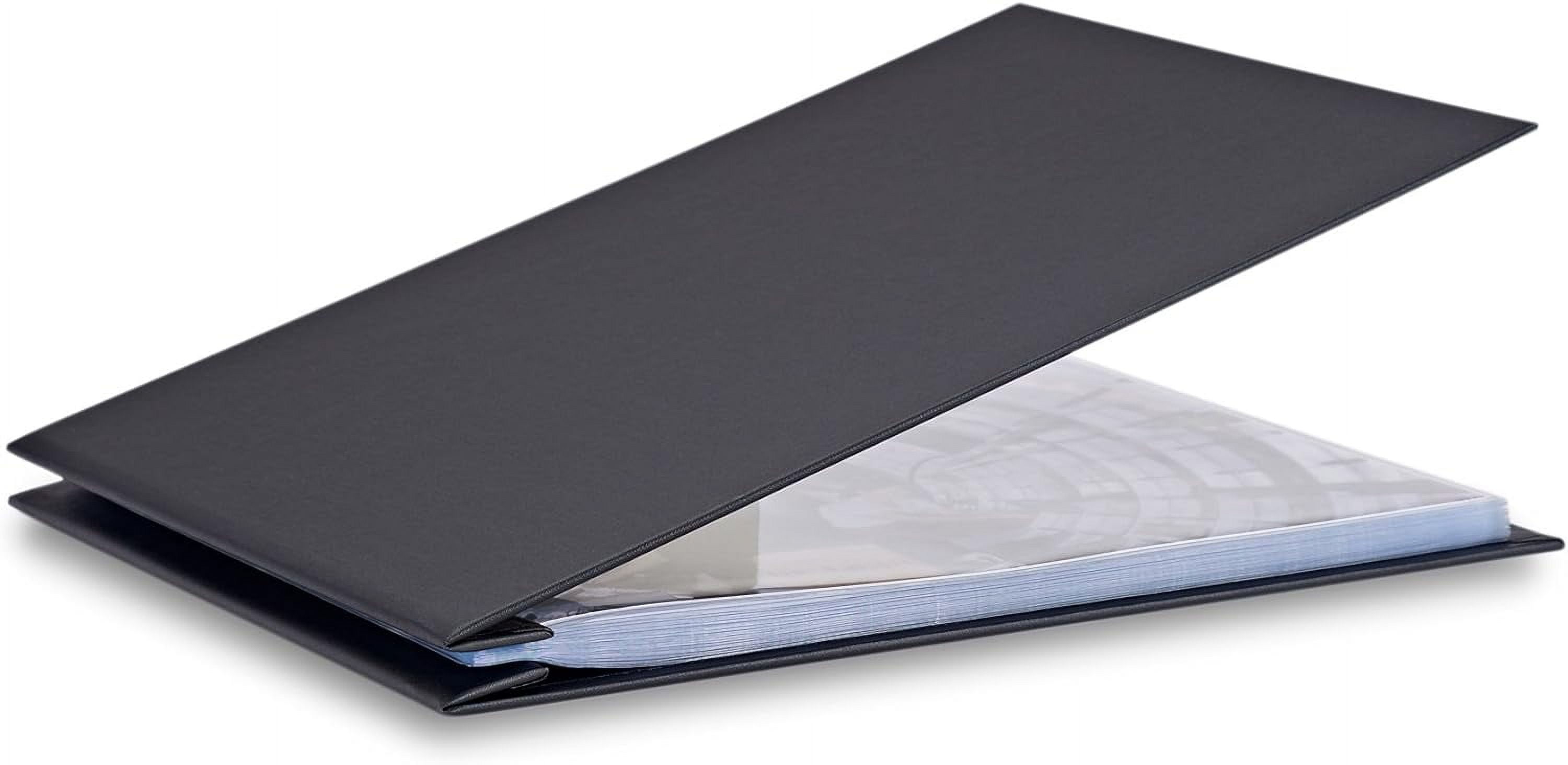 Pina Zangaro Bex Screwpost Binder, Black, 8.5x11 Landscape, Includes 20 ...