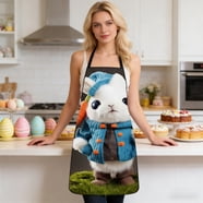 EWSFHUI Valentine's Day Waterproof Apron,Kitchen Chefs Bib Cooking BBQ ...