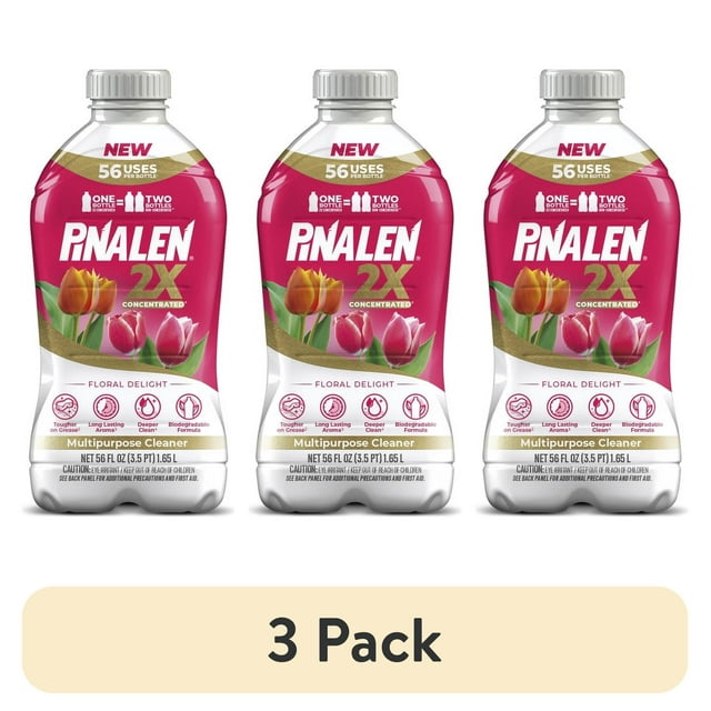 (3 pack) Pinalen 2X Max Aromas Household All Purpose Cleaner - Floral ...