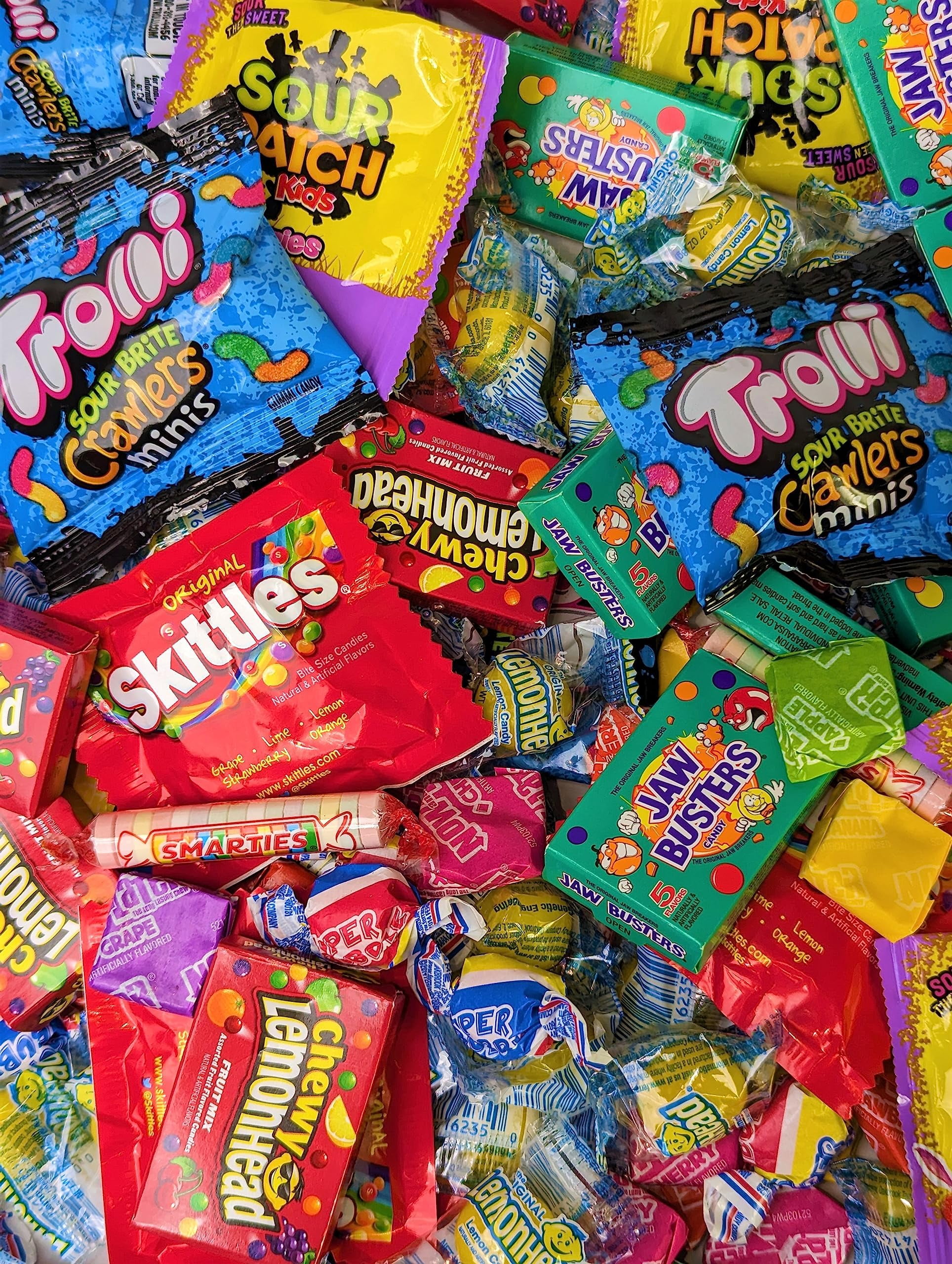 Pinata Assorted Candy Variety Pack, 2 lb Bulk Party Candy Mix, Sour ...