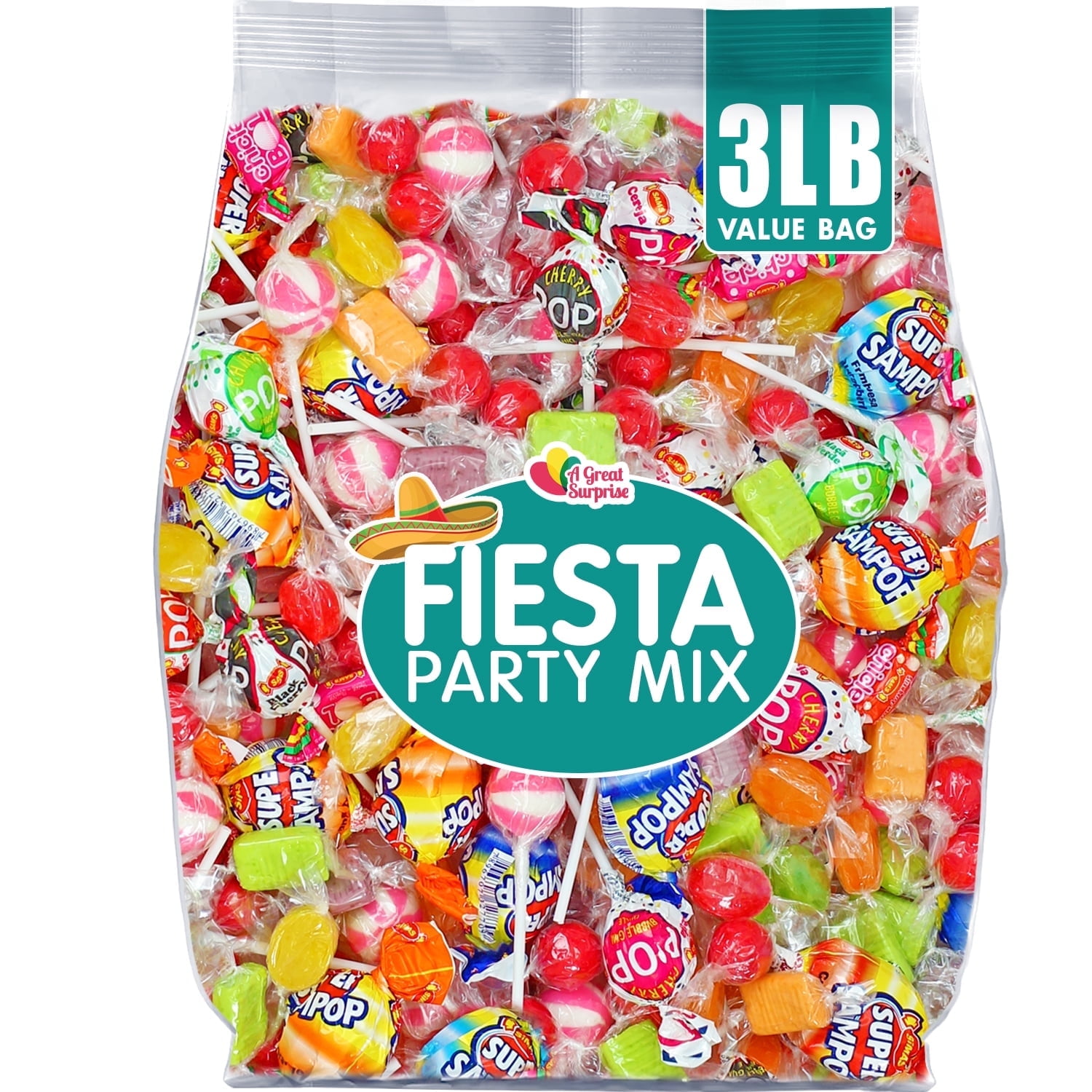 A Great Surprise - Assorted Fiesta Pinata Candy - 3 Pound Bulk Bag ...