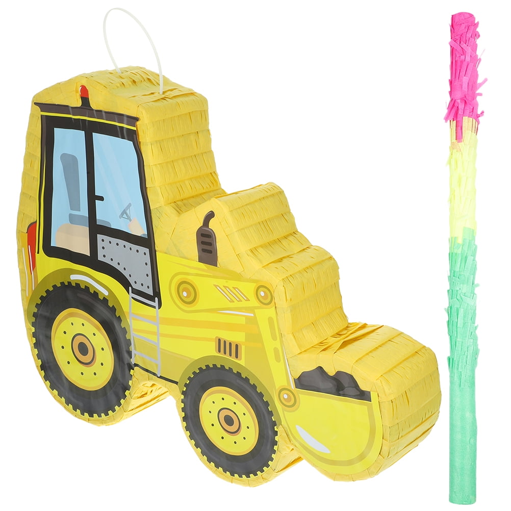 Pinata Excavator Birthday Party Supplies Tractor Bulk Ornaments Child ...