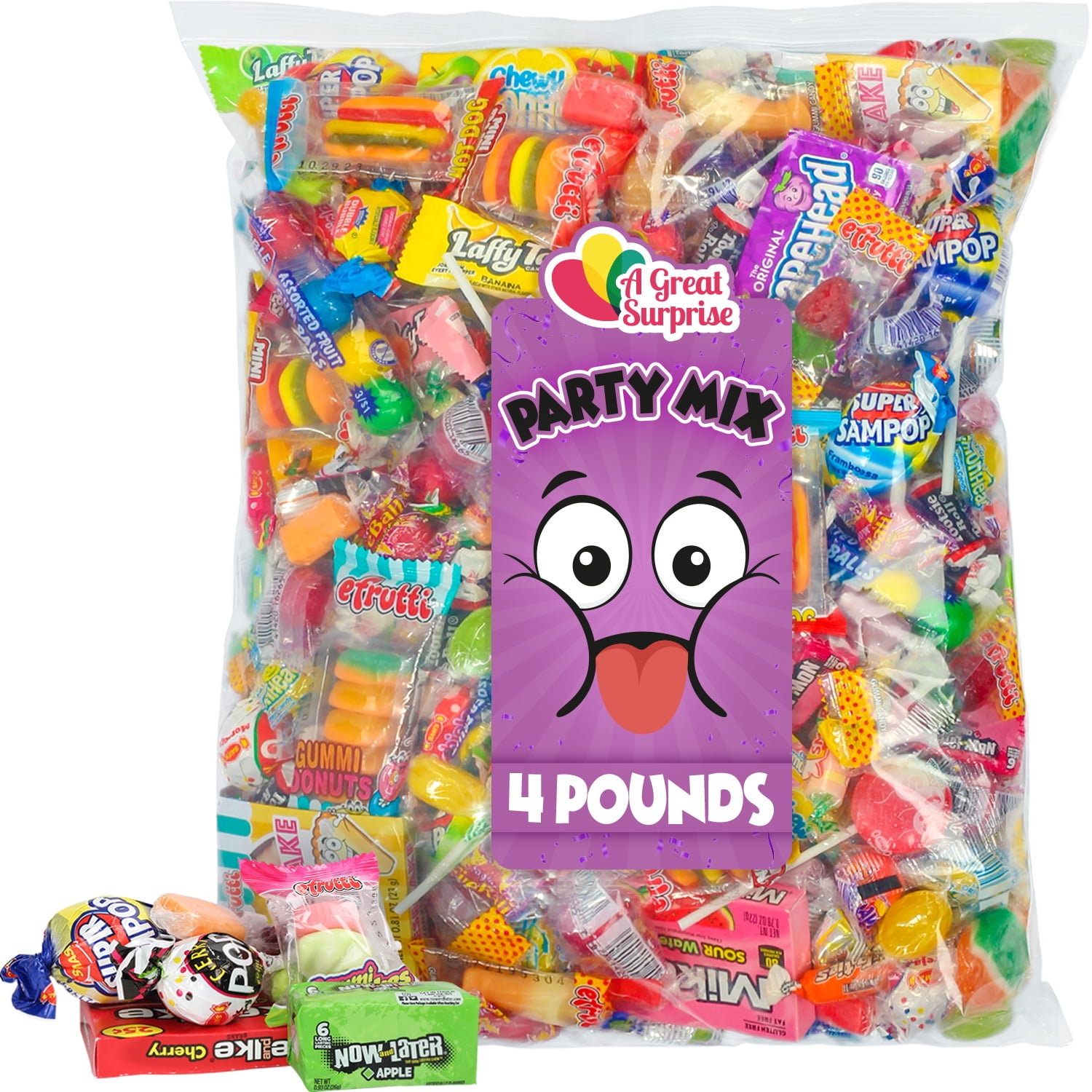 Pinata Party Candy Mix - 4 Pounds - Assorted Candies - Bulk Variety ...