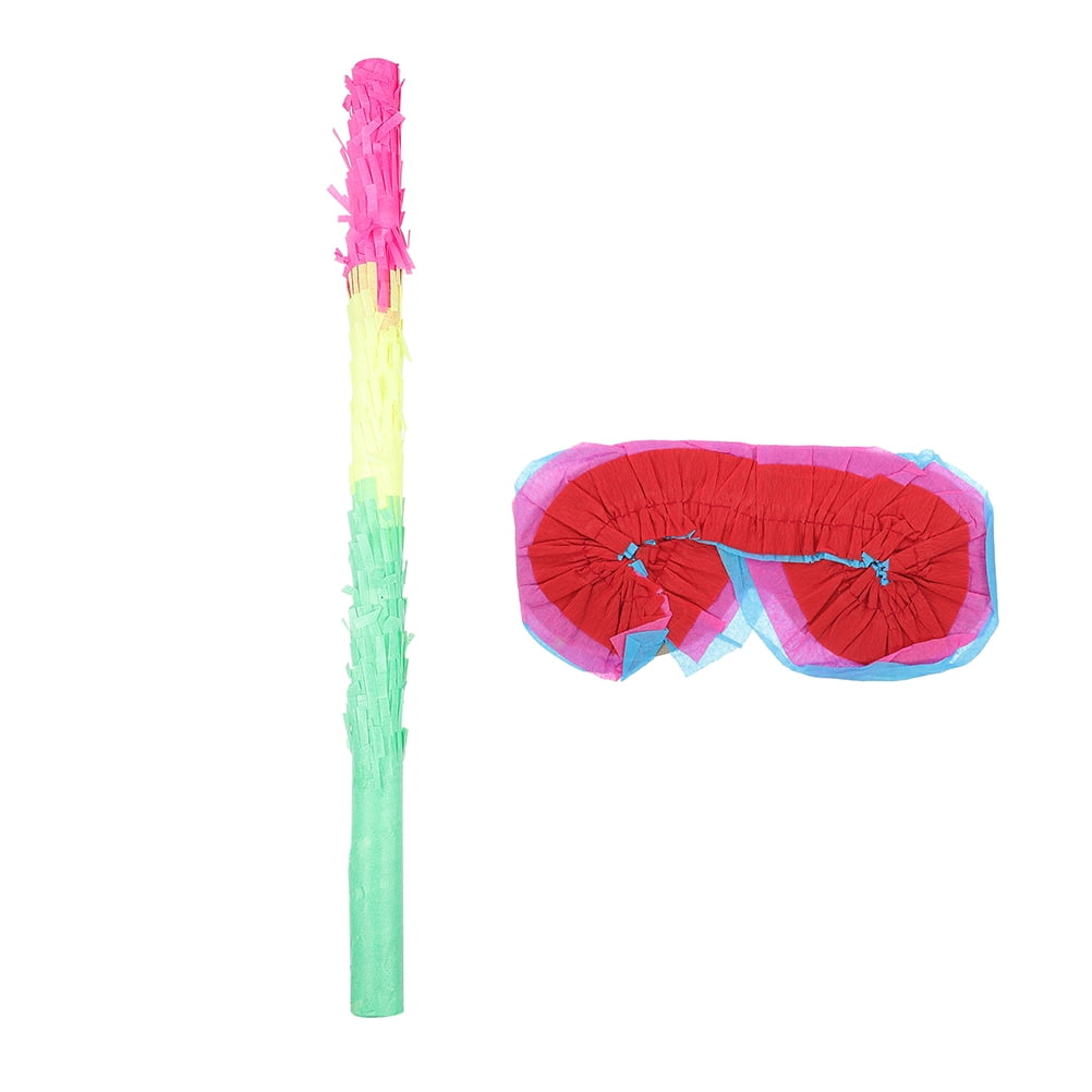Pinata Props Paper Stick for Kids Birthday Party Fun Blindfolds Cover ...
