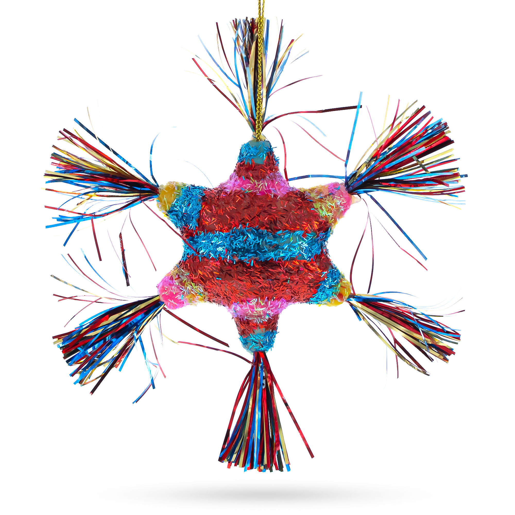 Pinata Star Blown Glass Christmas Ornament - Walmart.com