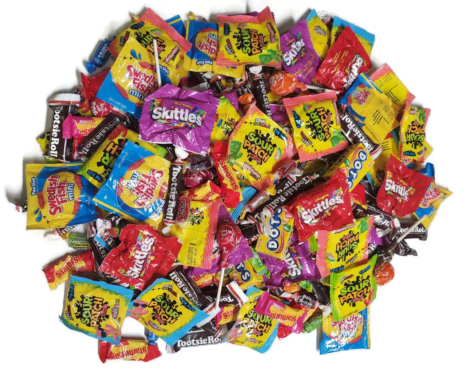 Assorted Kids Candy Variety Pack - Pinata Tootsie, Starburst, Skittles ...